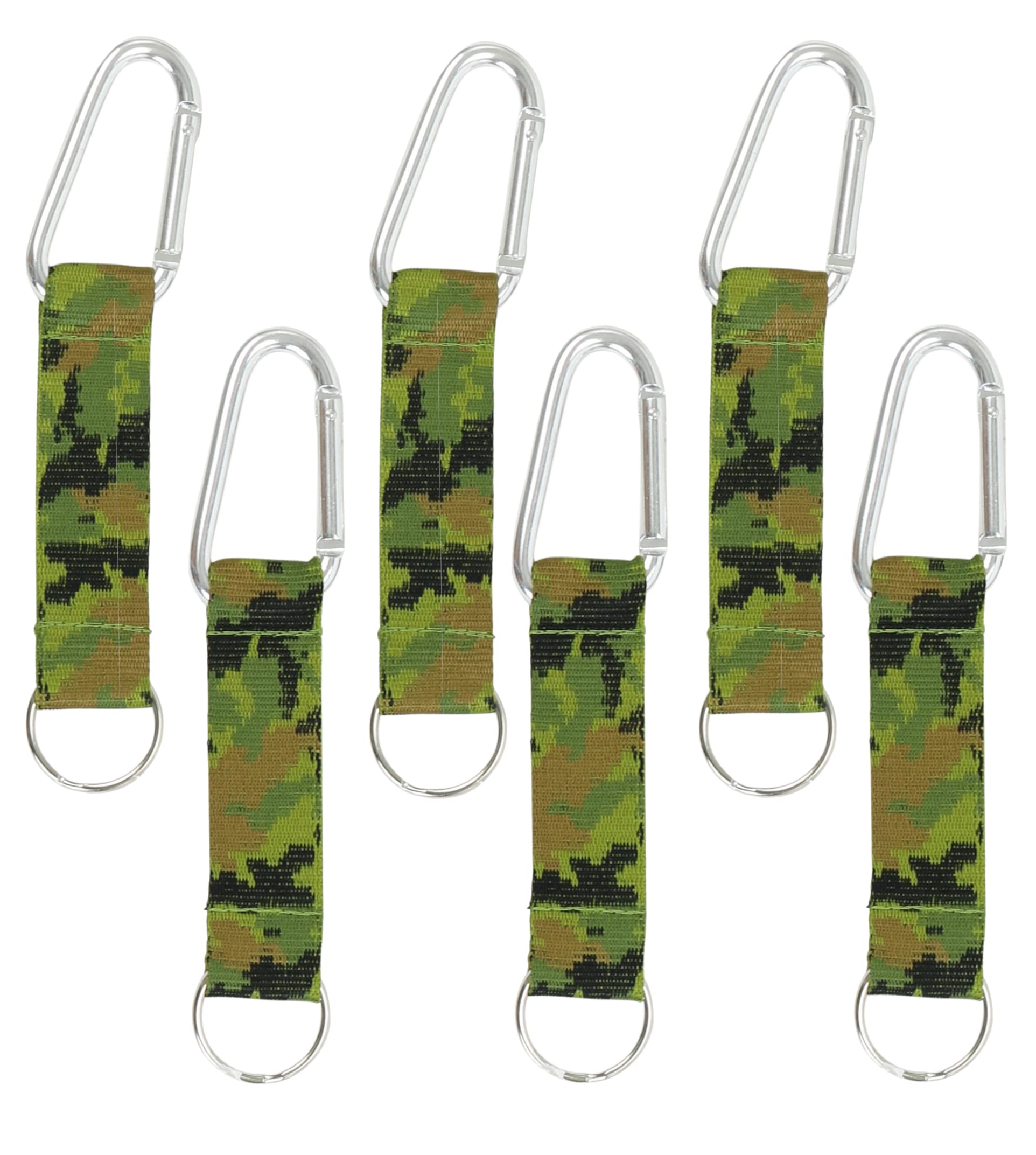Amazon.com: Iconikal Carabiner Keychain with Strap, Camo, 6-Pack ...