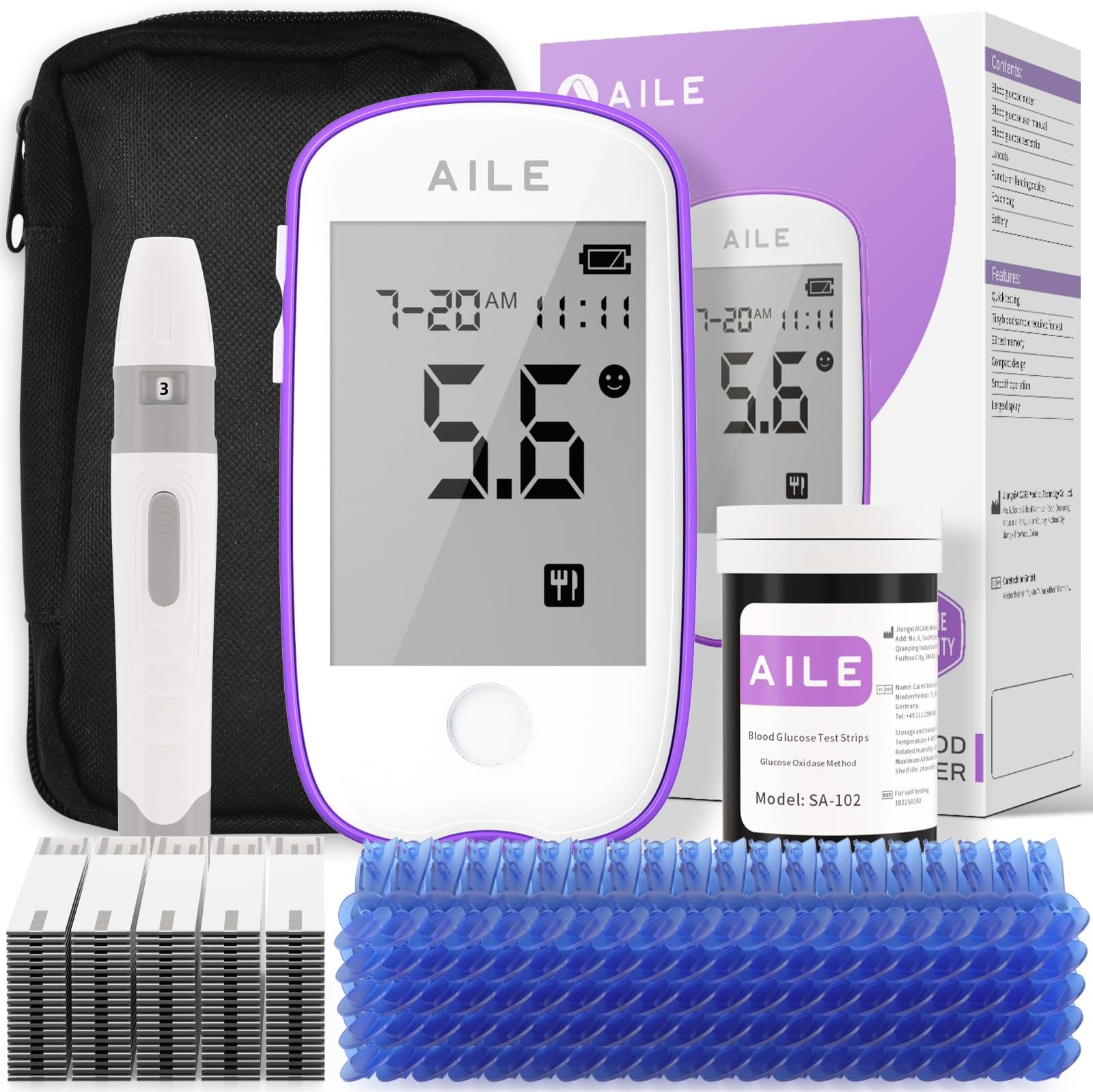 CERA-PET VET Blood Glucose Meter for Cats & Dogs : Amazon.co.uk: Health ...
