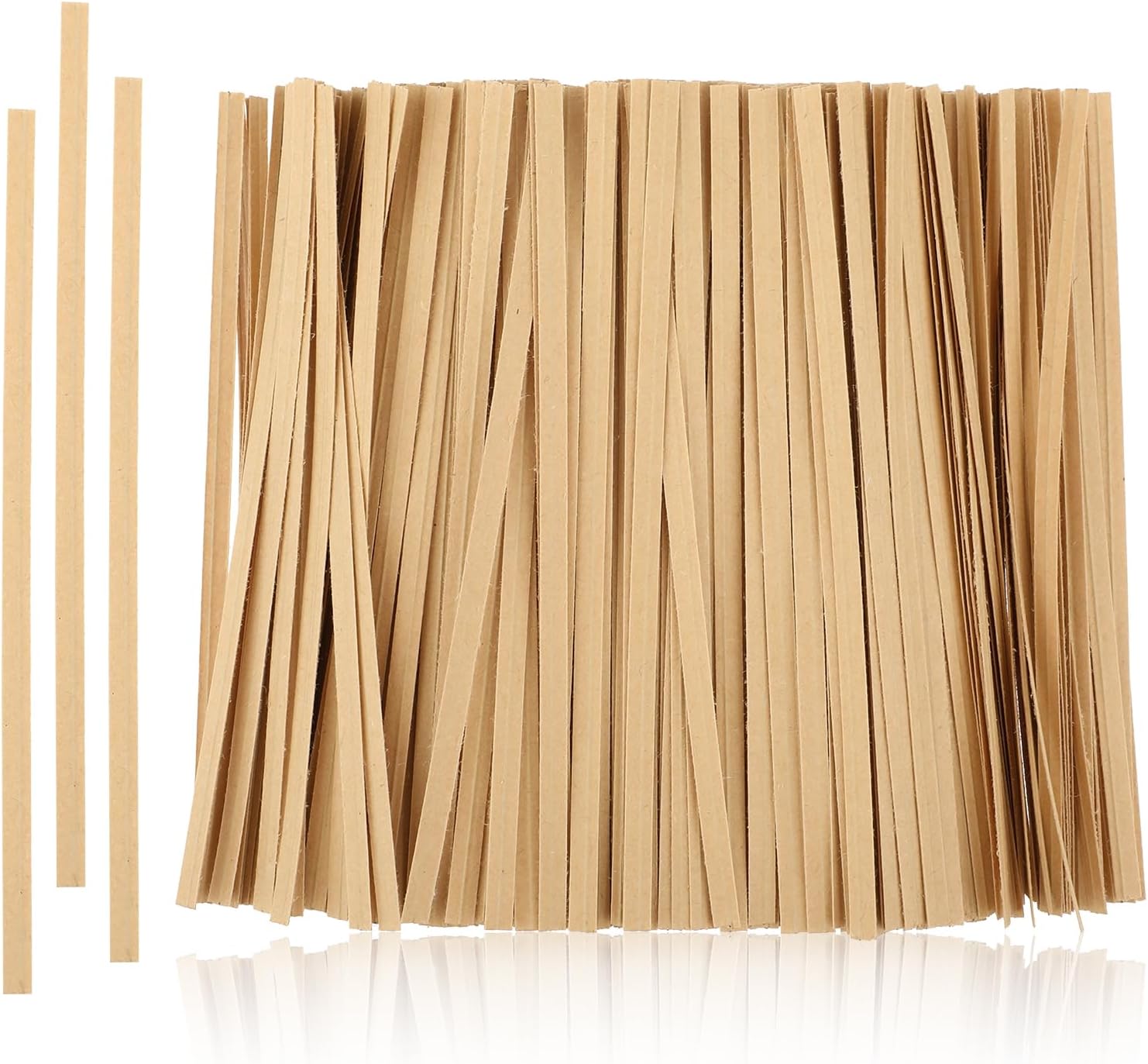 Amazon.com : Sorcristy 1000PCS 5" Paper Twist Ties Reusable Bread ...