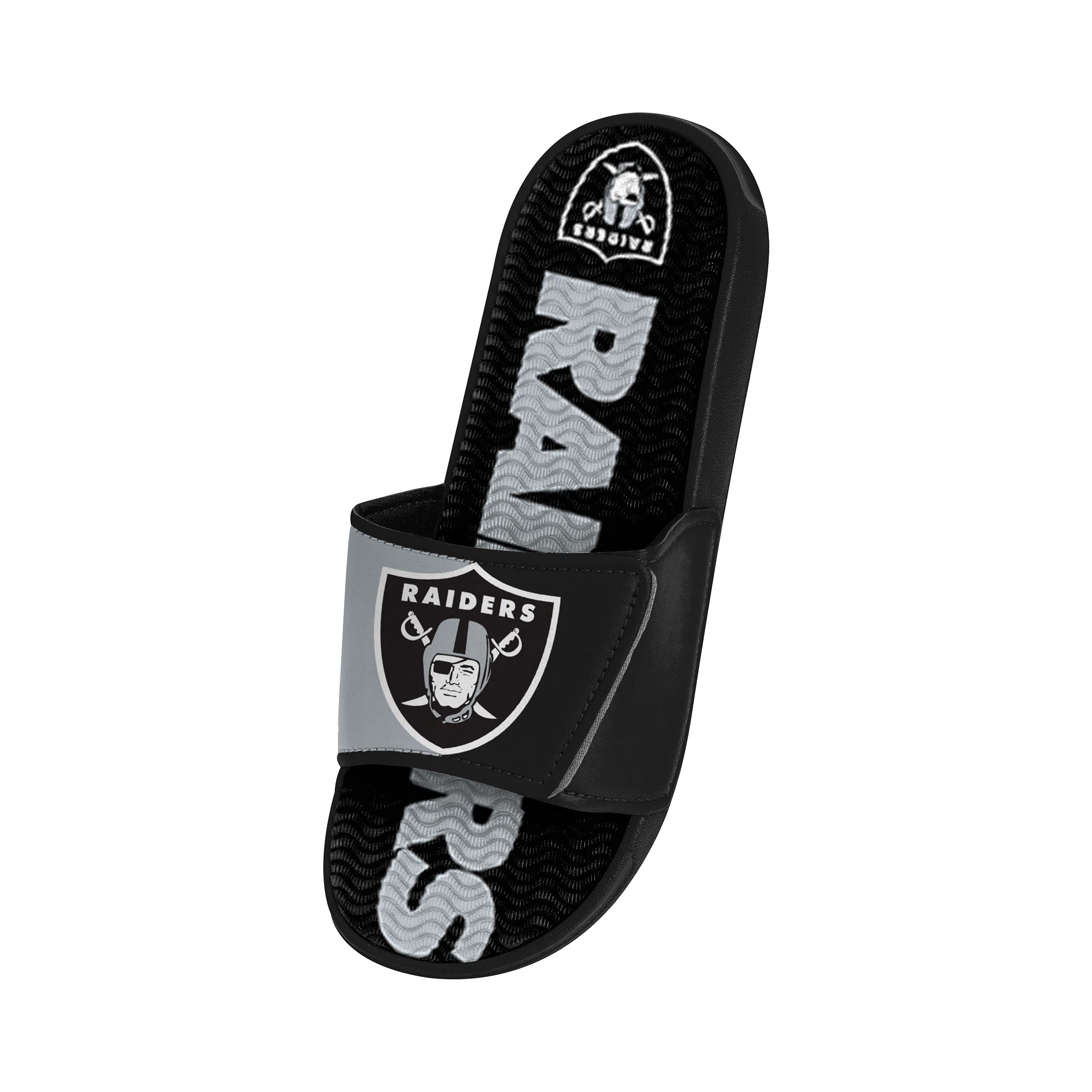 FOCO Men's NFL Team Logo Sport Shower Foam Slide Flip Flop Sandals