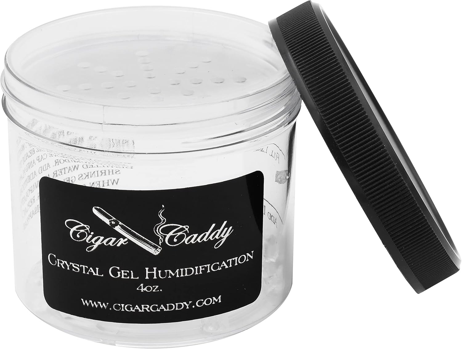 Cigar Caddy Crystal Gel Humidification, Large, 4-Ounce Jar, Reusable ...