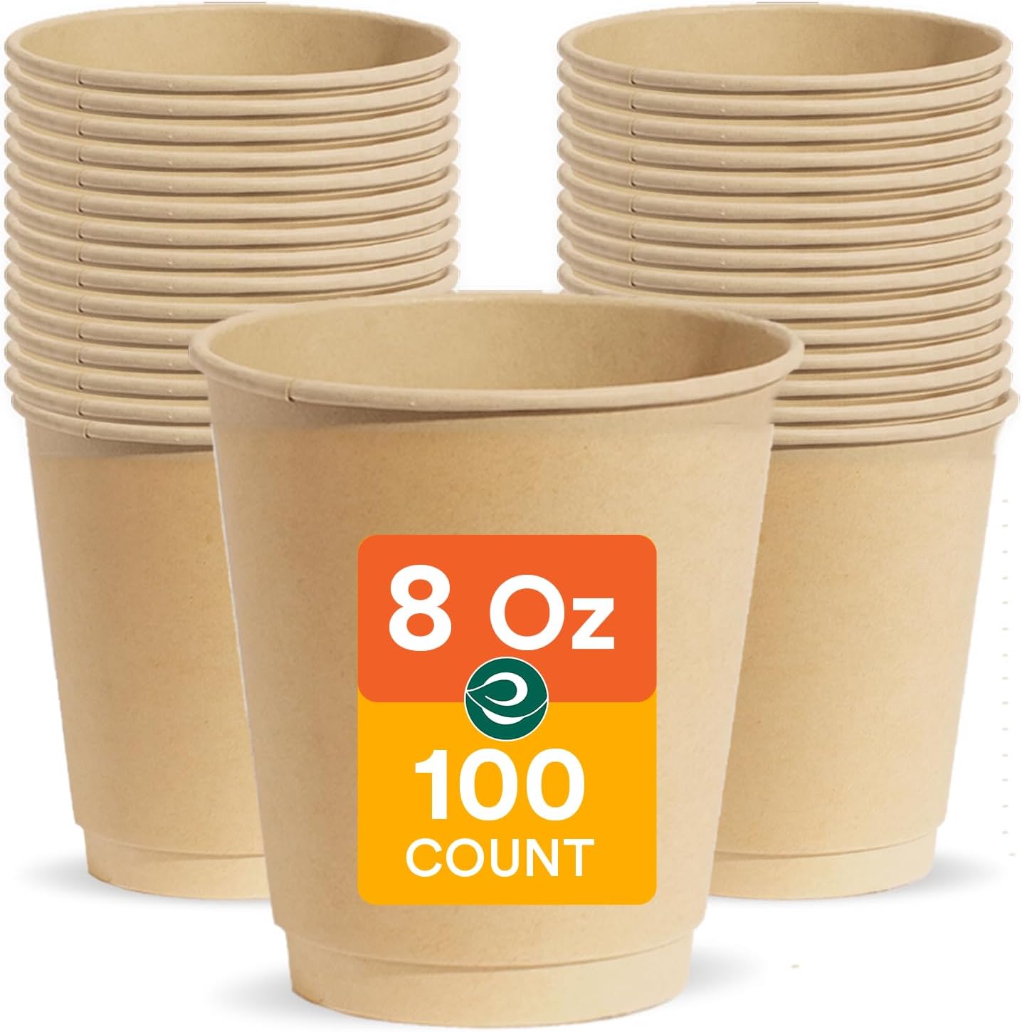 Amazon.com: ECO SOUL 100% Compostable Plant-Based (PFAS-Free) 8oz Hot ...