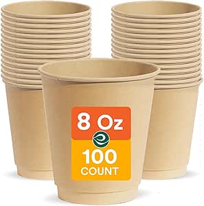Amazon.com: ECO SOUL 100% Compostable Plant-Based (PFAS-Free) 8oz Hot ...