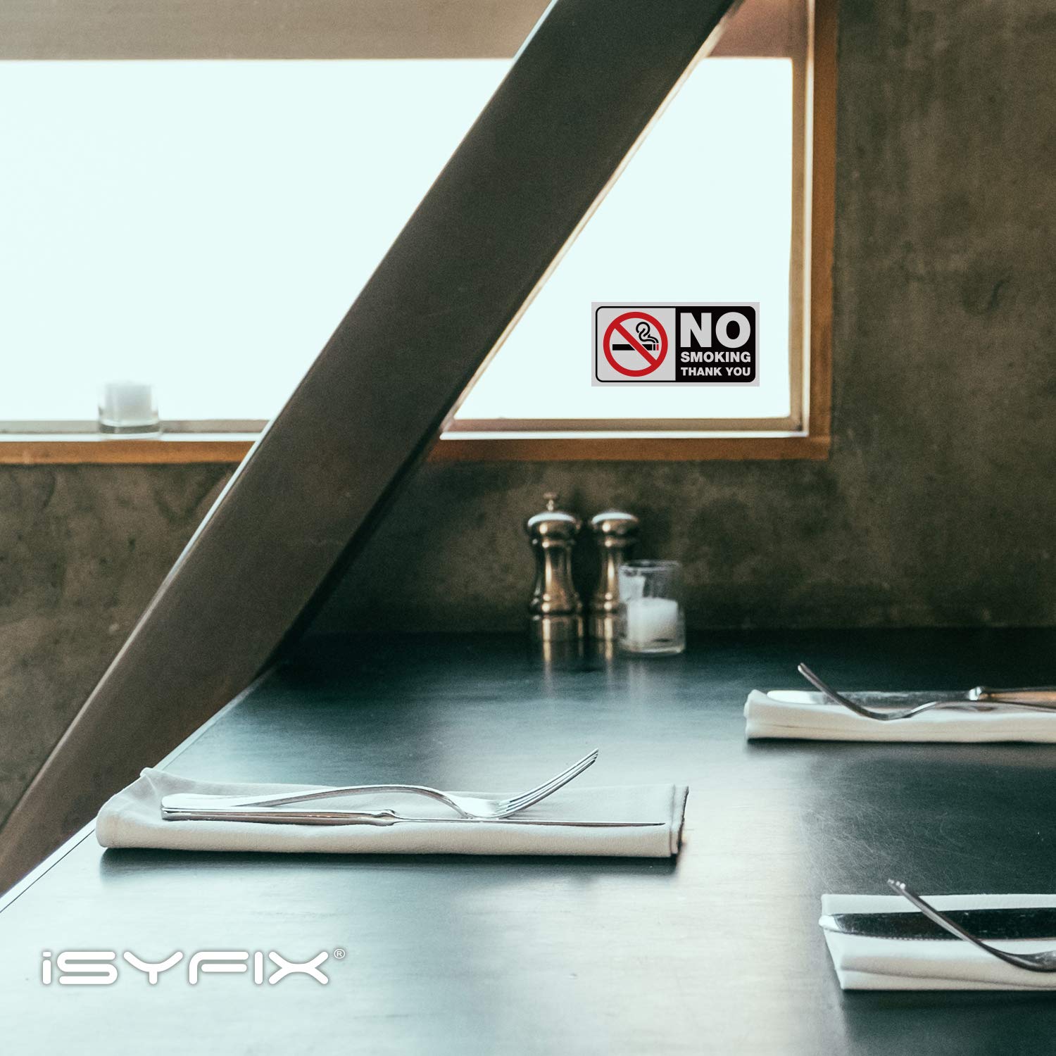 Snapklik.com : iSYFIX No Smoking Sticker Decal For Buses - 6 Pack 4X2 ...