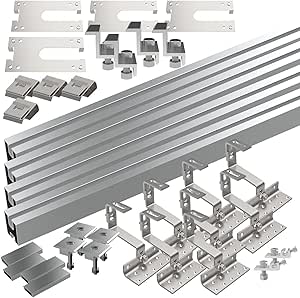 revolt Montageset PV Module: 34-teiliges Dachmontage-Set für 2 ...