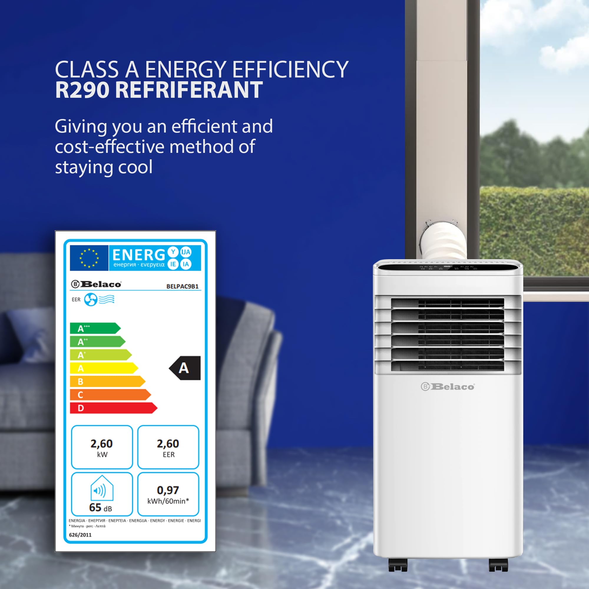 COMFEE’ 9000 BTU Portable Air Conditioner App Control with Dehumidifier ...