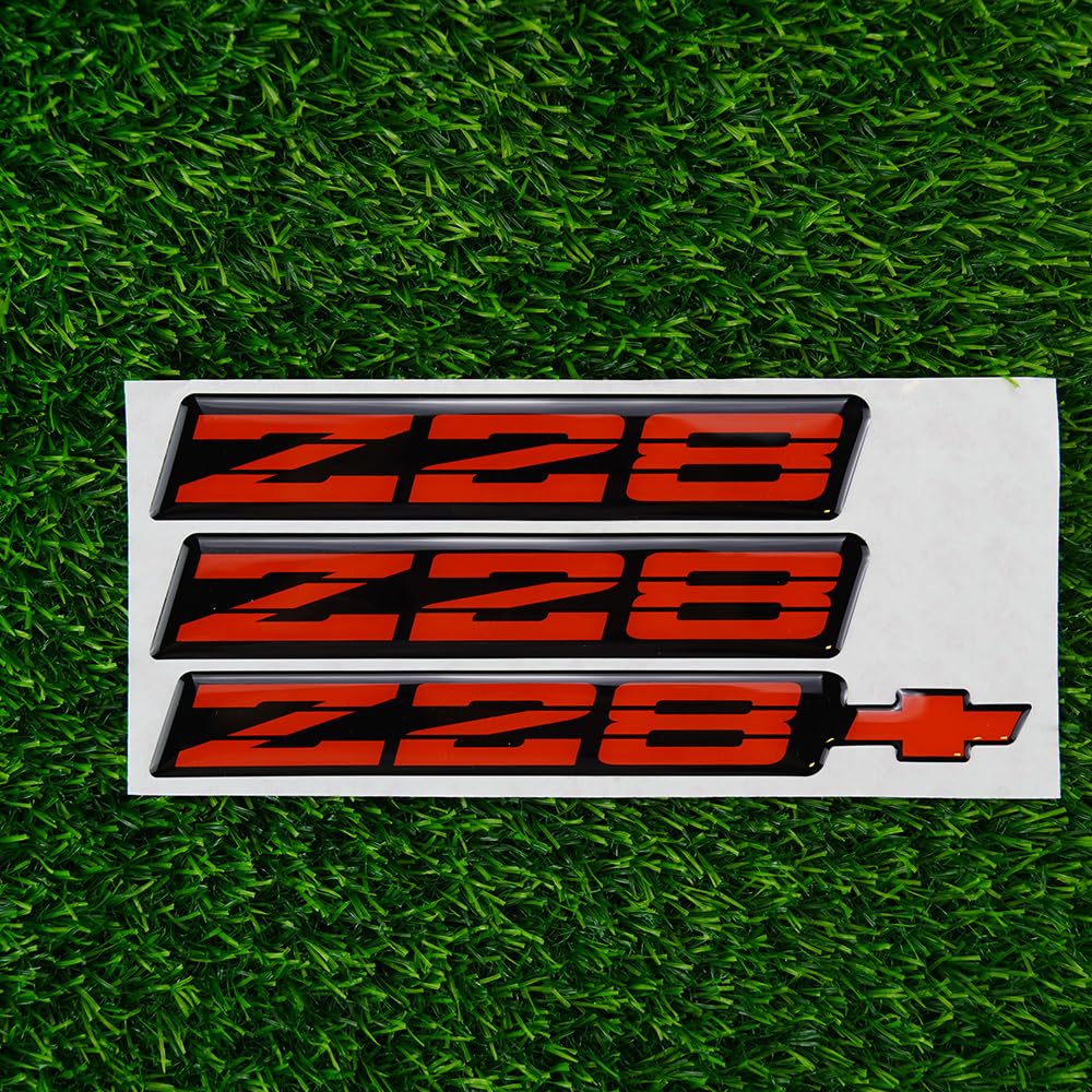 Amazon.com: Set Z28 Rocker Panel & Rear Bumper Emblem 3D Badge Sticker ...