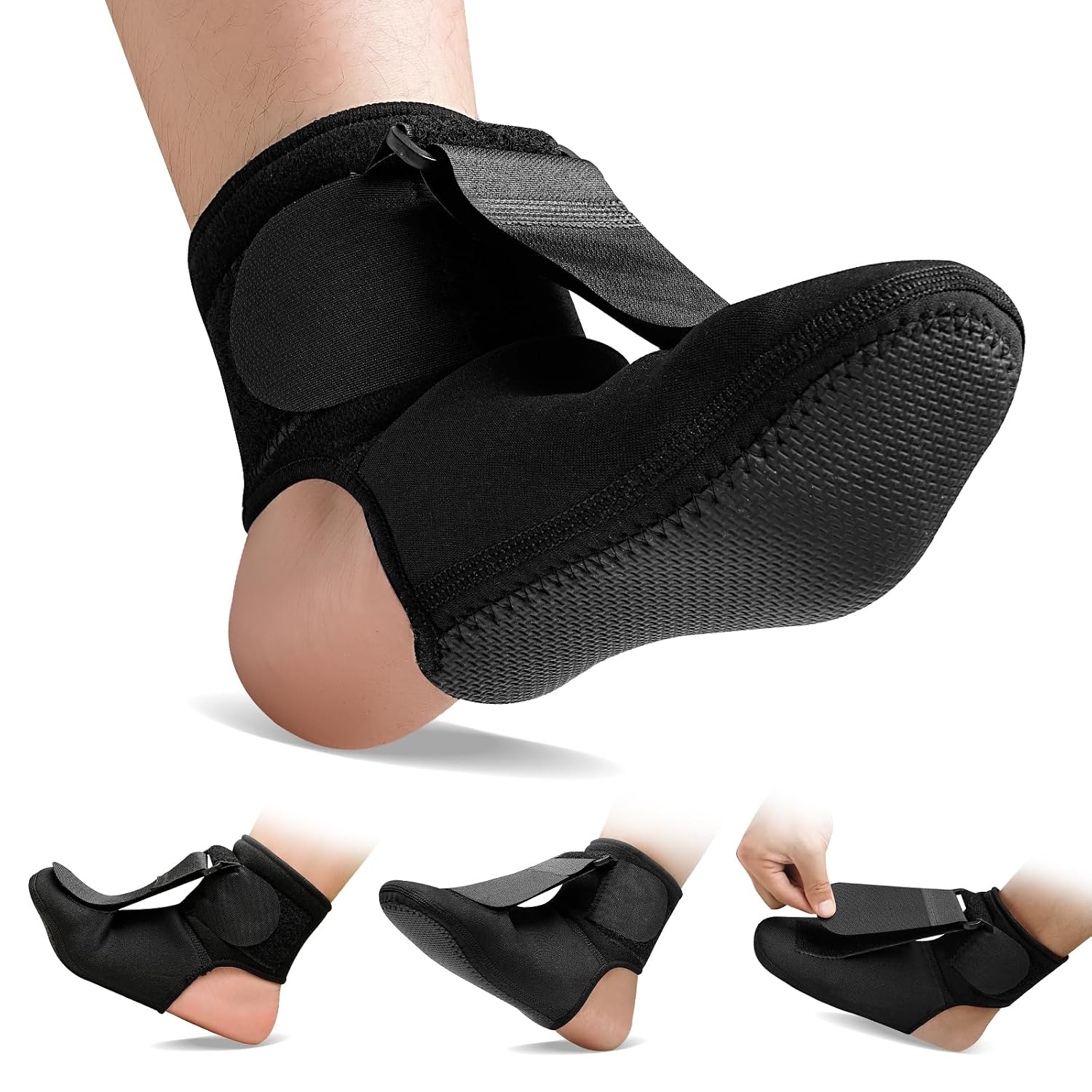 Amazon.com: Plantar Fasciitis Night Splint-Upgrade 3 Adjustable ...