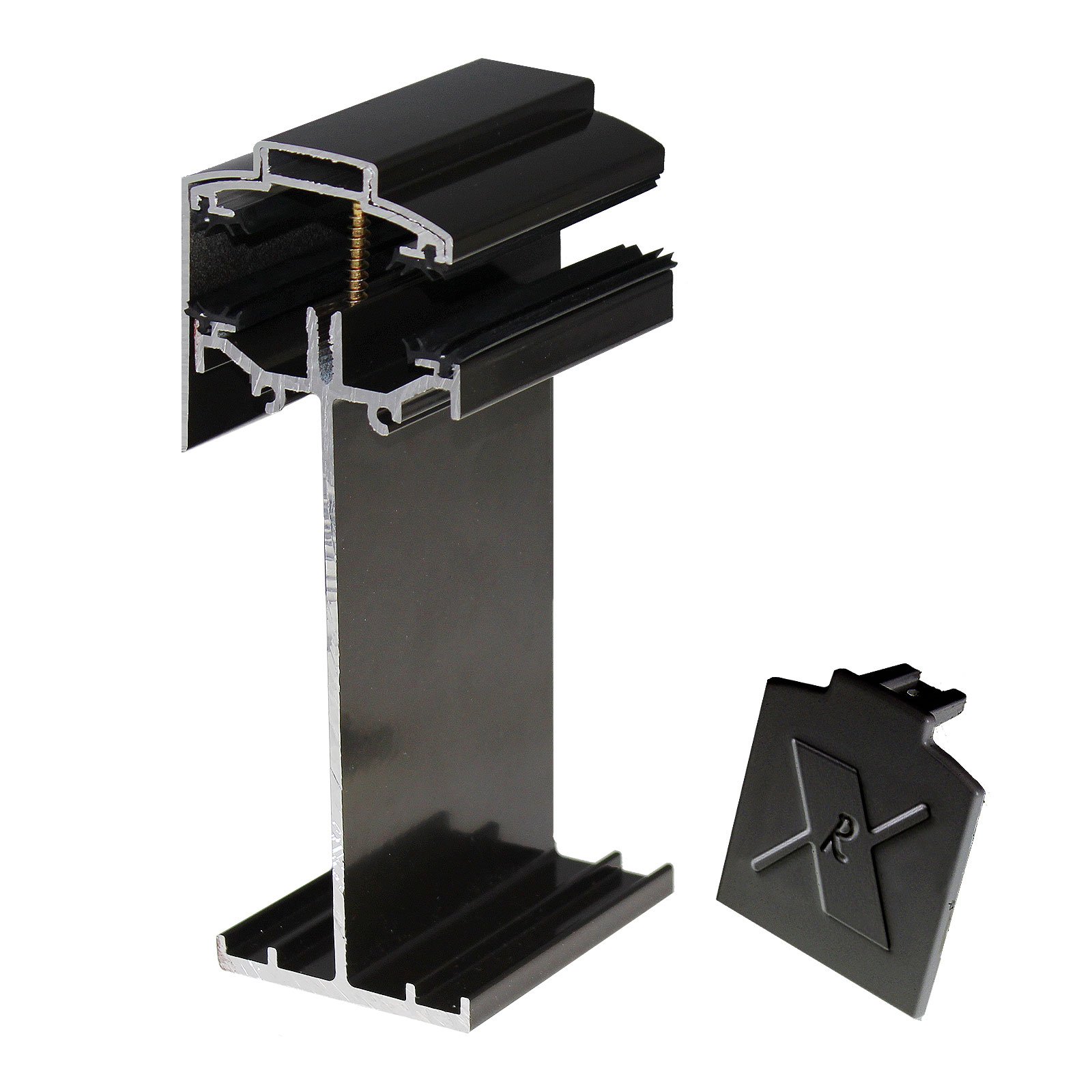 Buy Dark Brown, 3m Alukap-SS High Span Gable Bar Roof Glazing Rafter ...