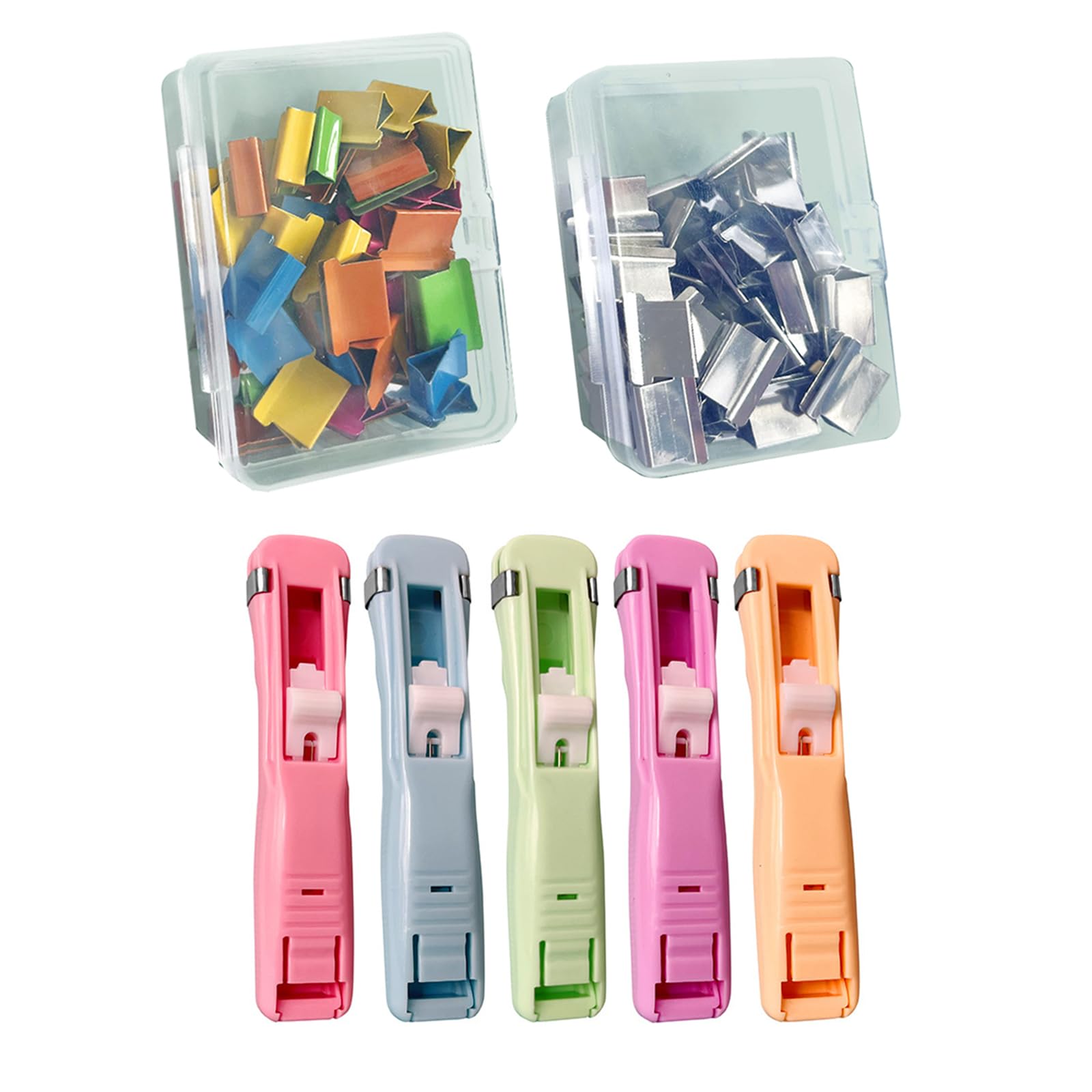Portable Binder Clip Clam Clips Dispenser, Binder Clam With Clips For ...