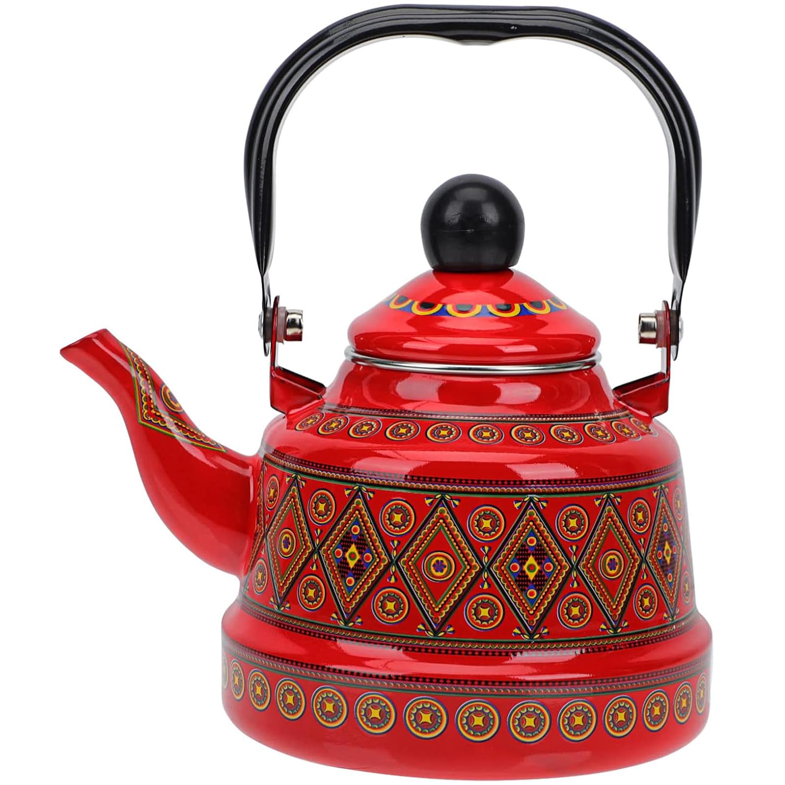 Snapklik.com : 1.1L Arab Style Vintage Tea Kettle,Enamel Tea Kettle