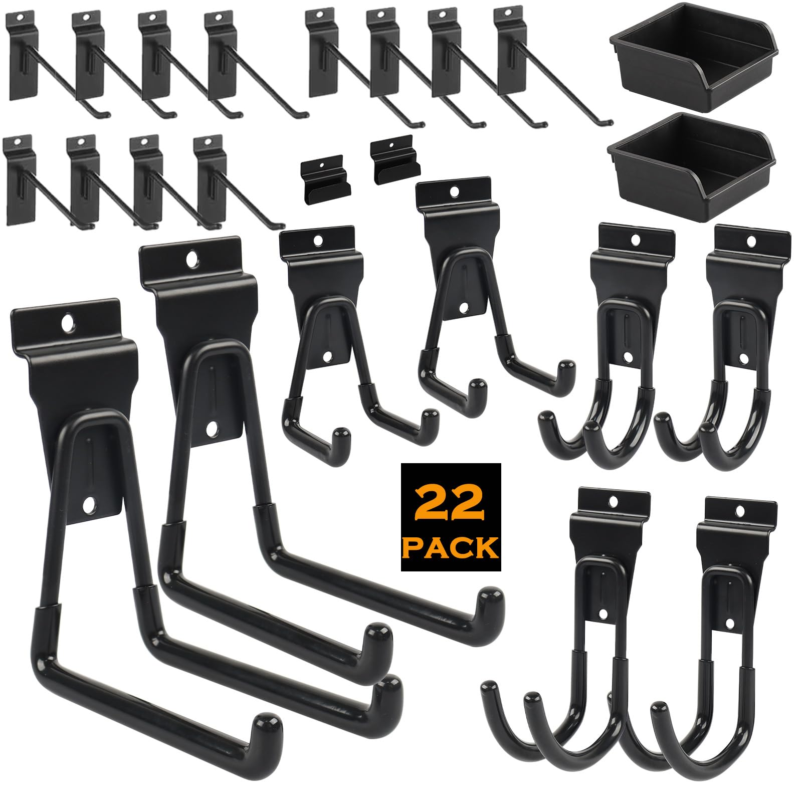 Snapklik.com : Slat Wall Hanging Hooks, 20Pcs Multi Sizes Slatwall ...