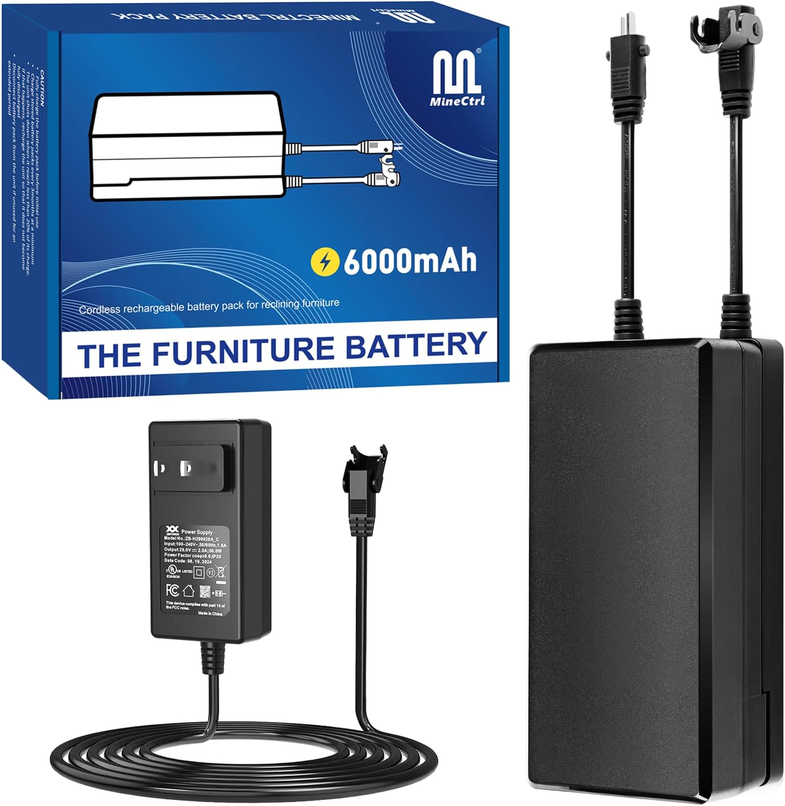 Amazon.com: Limoss Battery Pack for Reclining Furniture with Charger ...