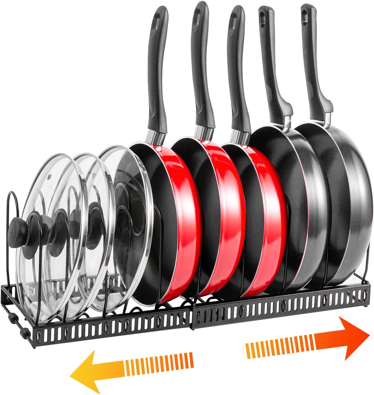 Amazon.com: YUMPION Pot Organizer Rack for Cabinet, Expandable Pot ...