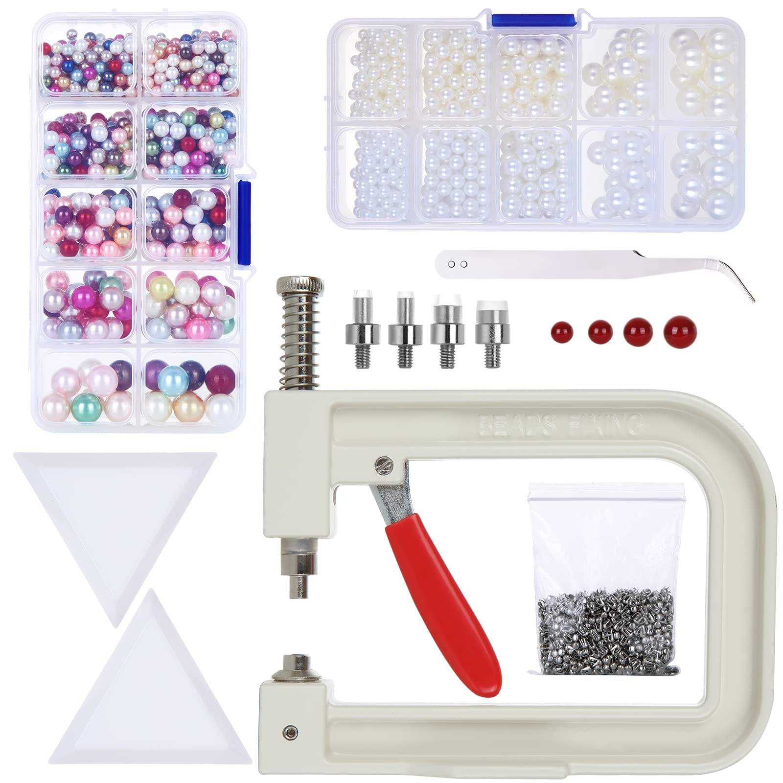 Amazon.com: CertBuy Pearl Setting Machine Kit, 2349Pcs DIY Handmade ...