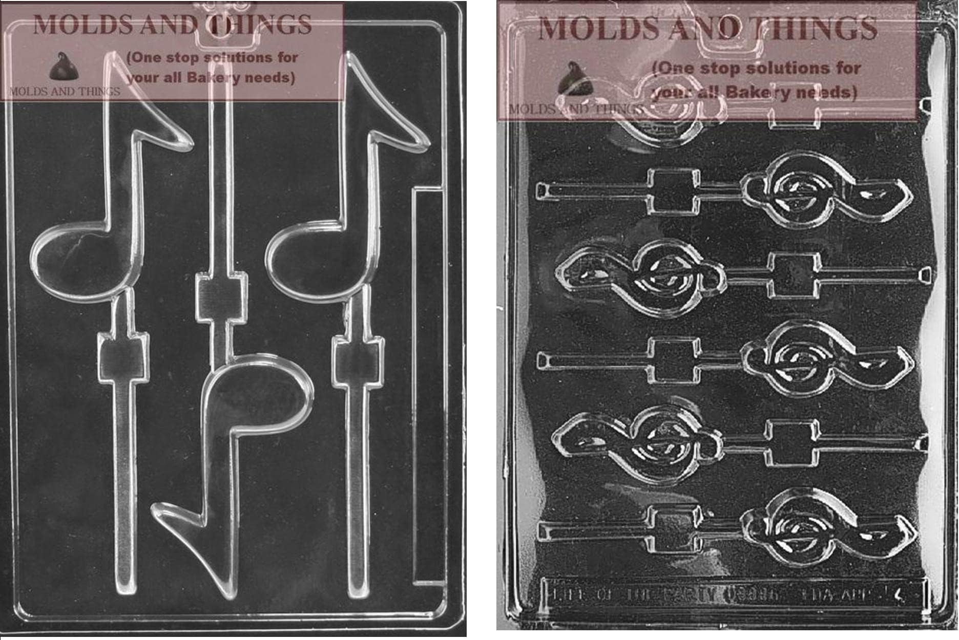 Amazon.com: Music musical Note Chocolate Molds With © Candy Making ...