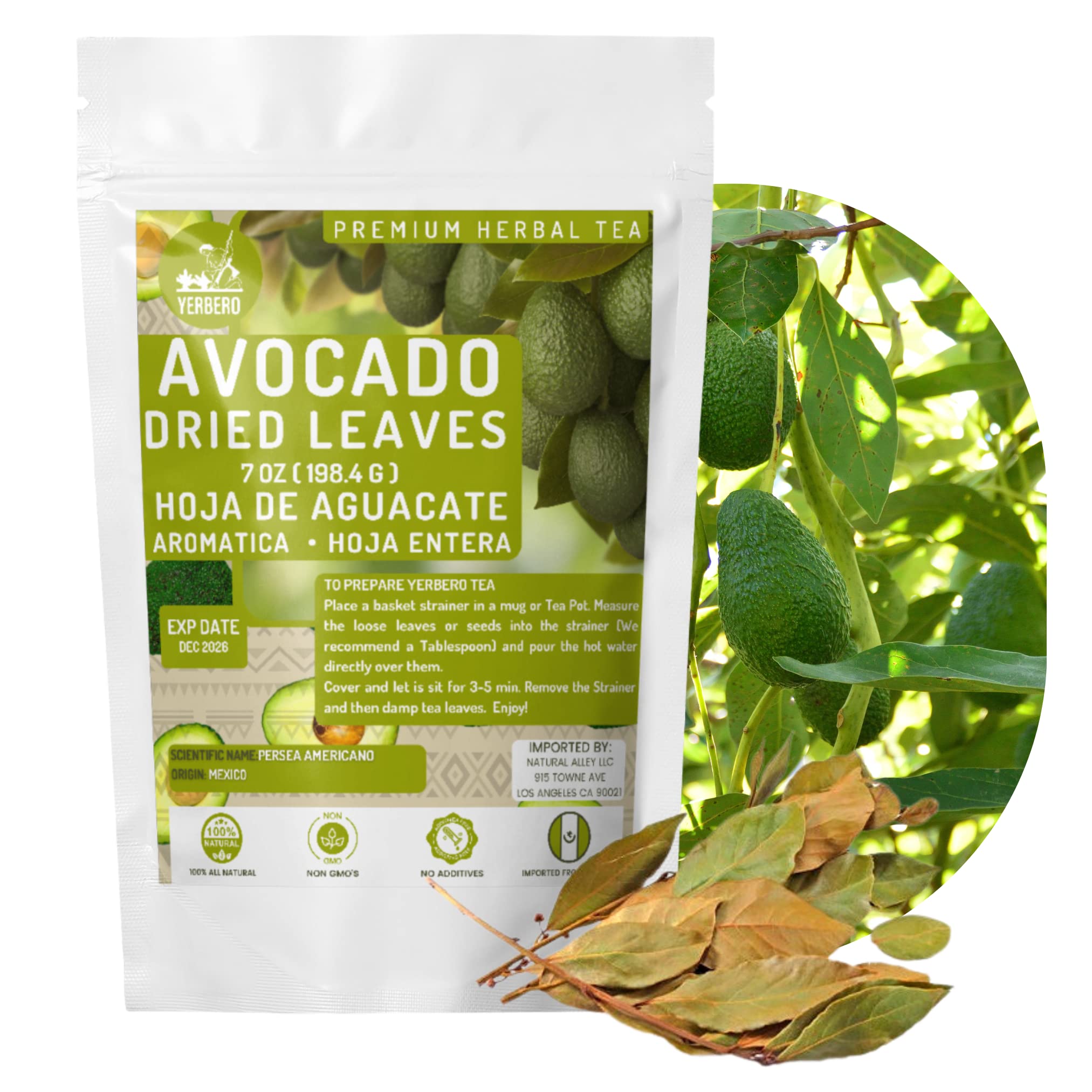 Amazon.com : Yerbero - Whole Aromatic Dried Avocado Leaves 7 oz (199 g ...