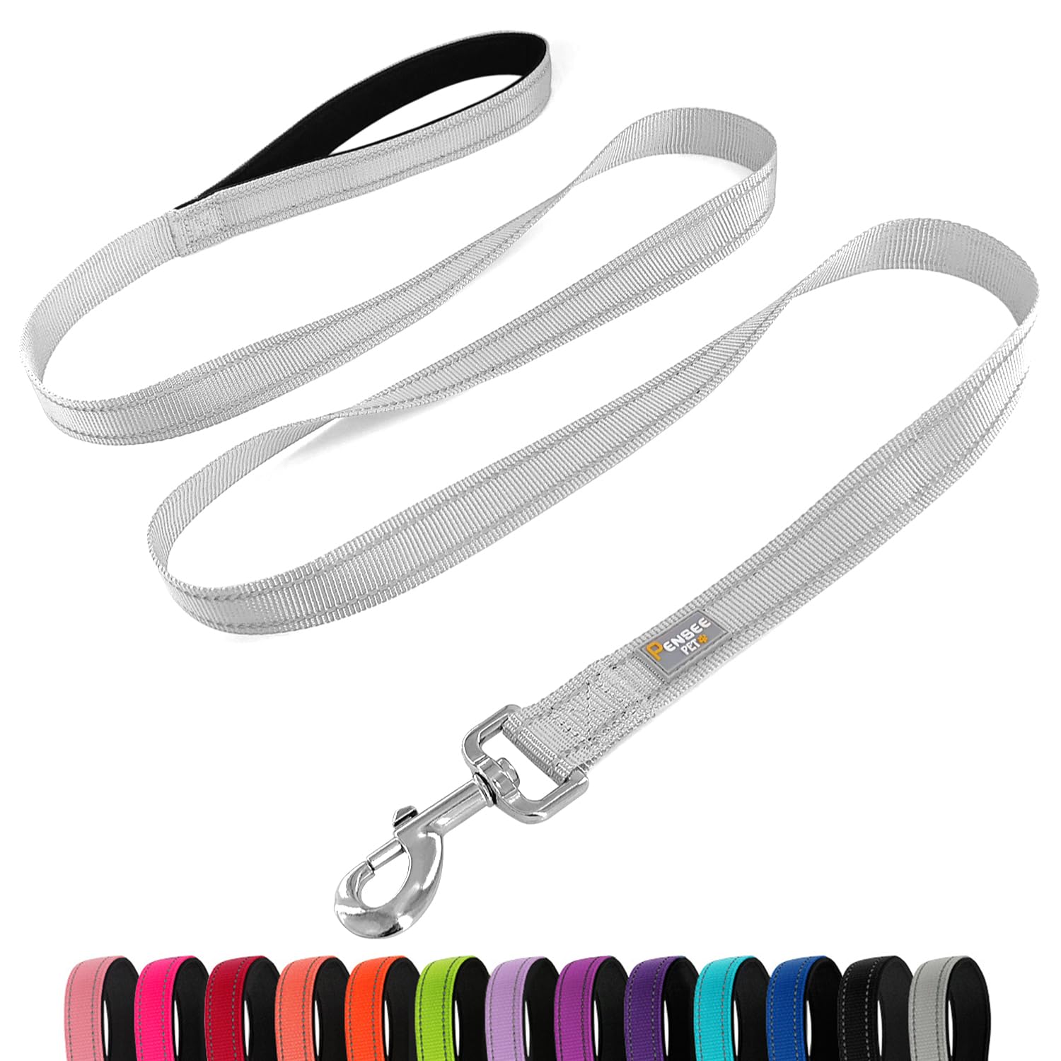Amazon.com : PenSeepet Dog Leash 6 FT Padded Handle Nylon Reflective ...