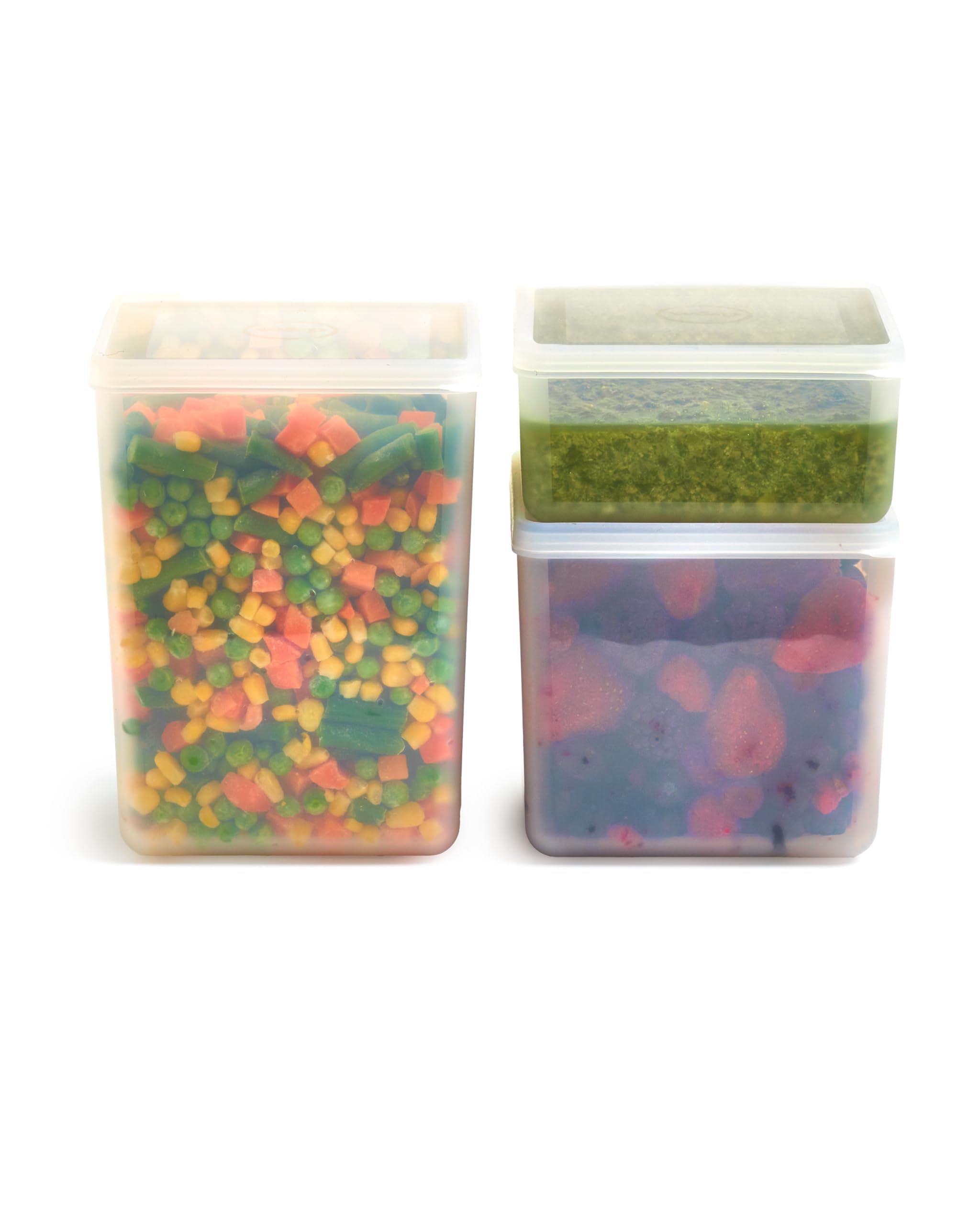 Amazon.com: W&P Freezer Cubes- Set of 3 | Reclaim Your Freezer With Tidy Stackable Frozen Food ...