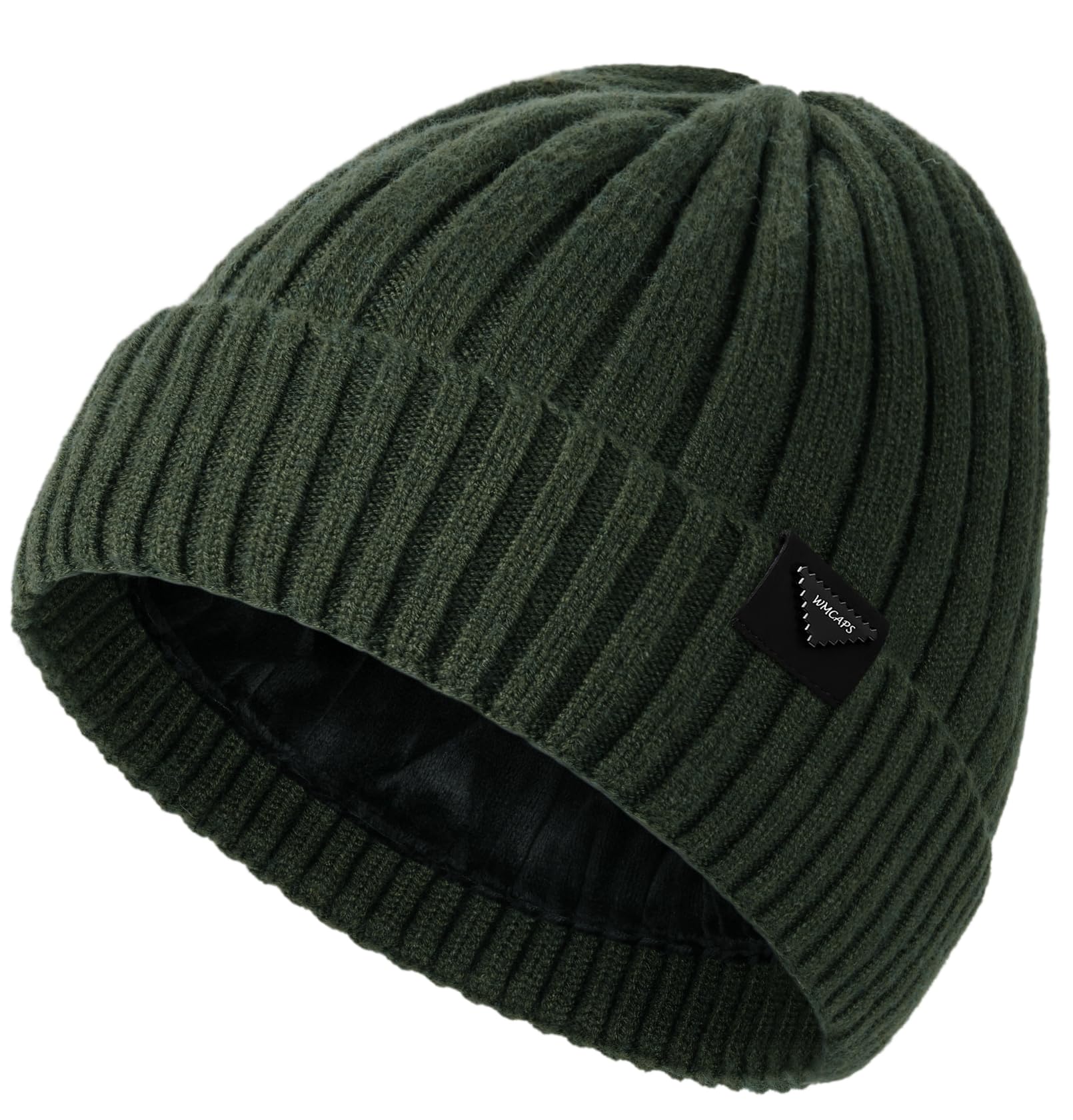 Wmcaps Winter Beanie Knitted Hats for Men Women, Fleece Lined Beanie ...