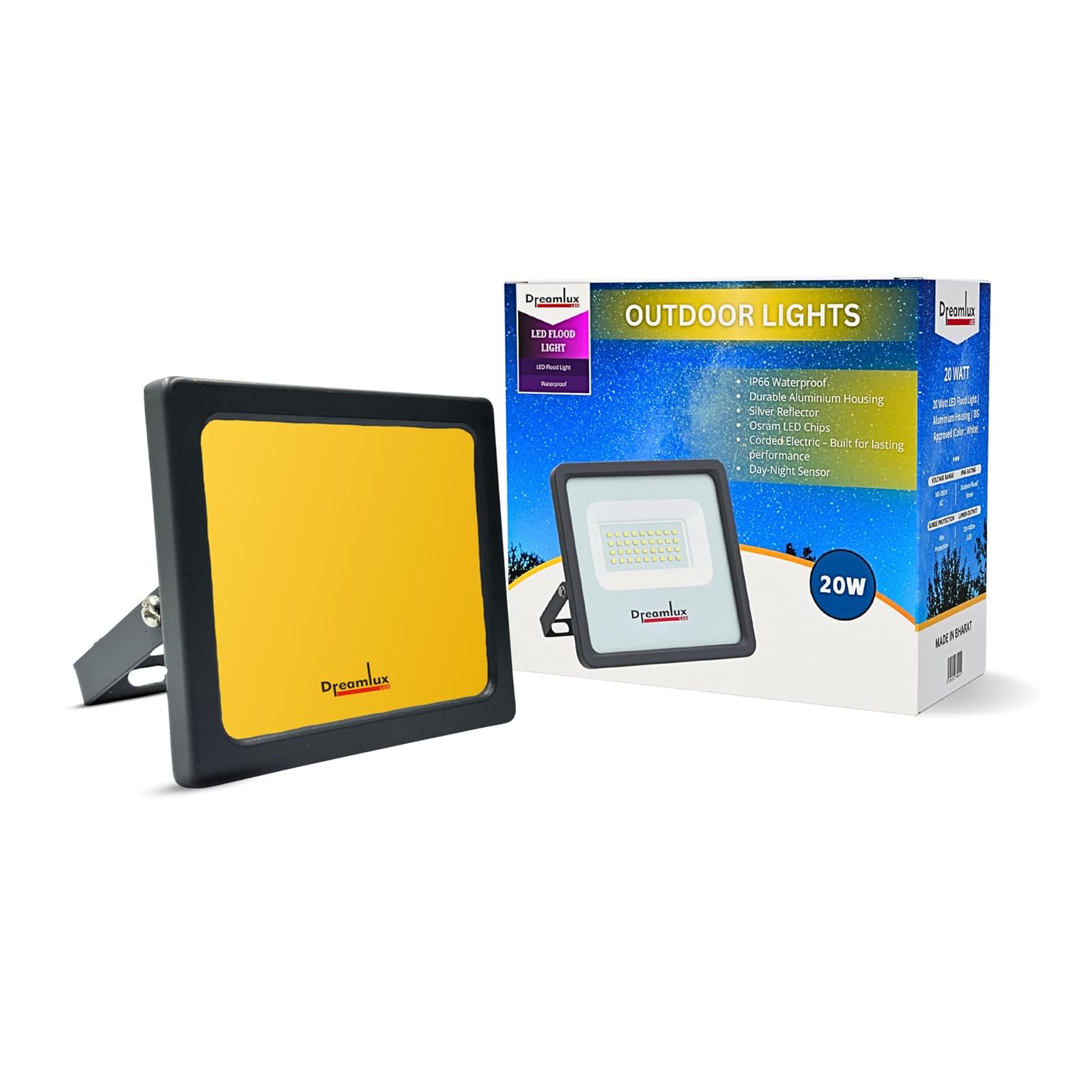 Dreamlux 20W LED Flood Light | IP66 Waterproof Indoor & Outdoor Focus ...