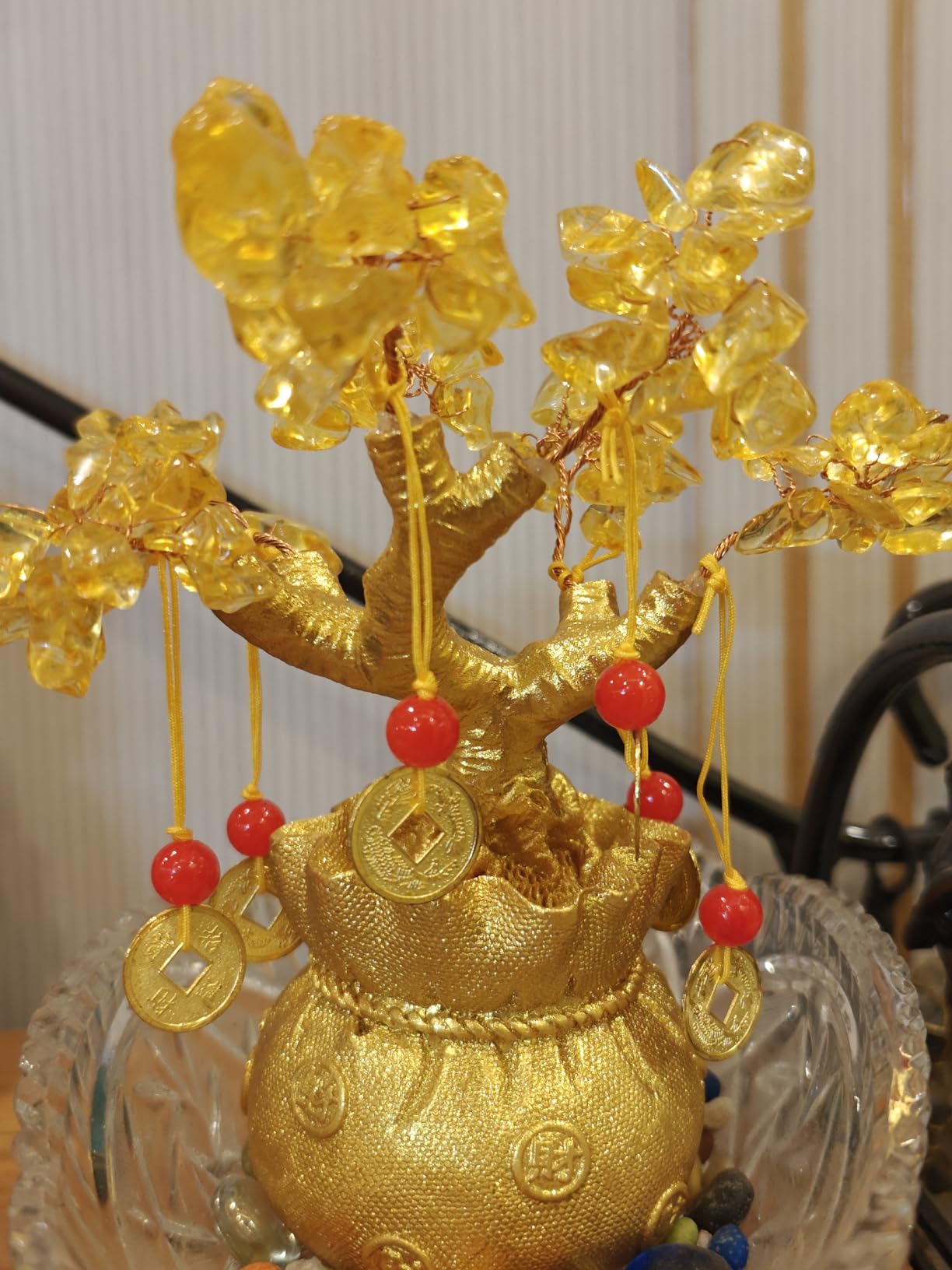 Buy TIED RIBBONS Tree of Life Bonsai - (Gold, 20Cm) Evil Eye Tree Feng ...