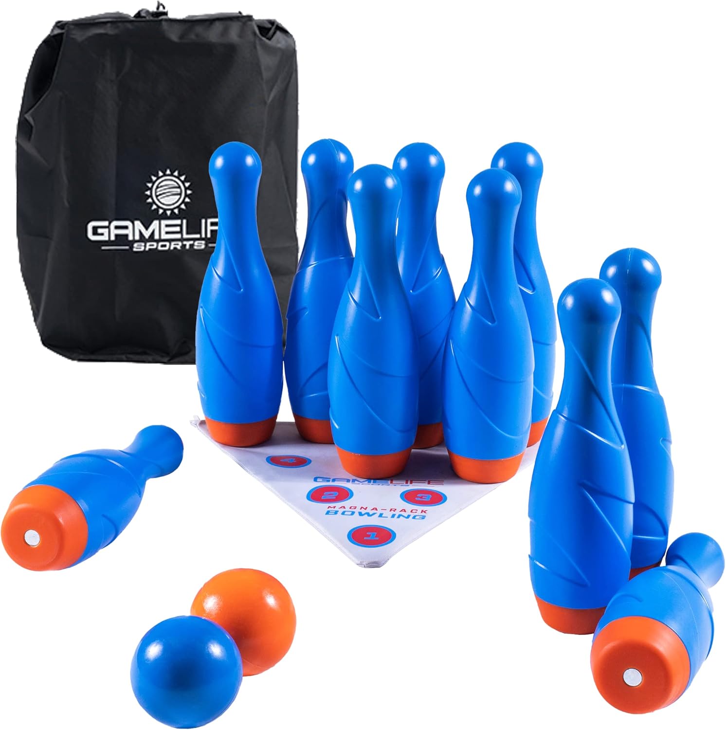 Amazon.com: GAMELIFE SPORTS MagnaRack Bowling, Includes 10 Magnetic ...