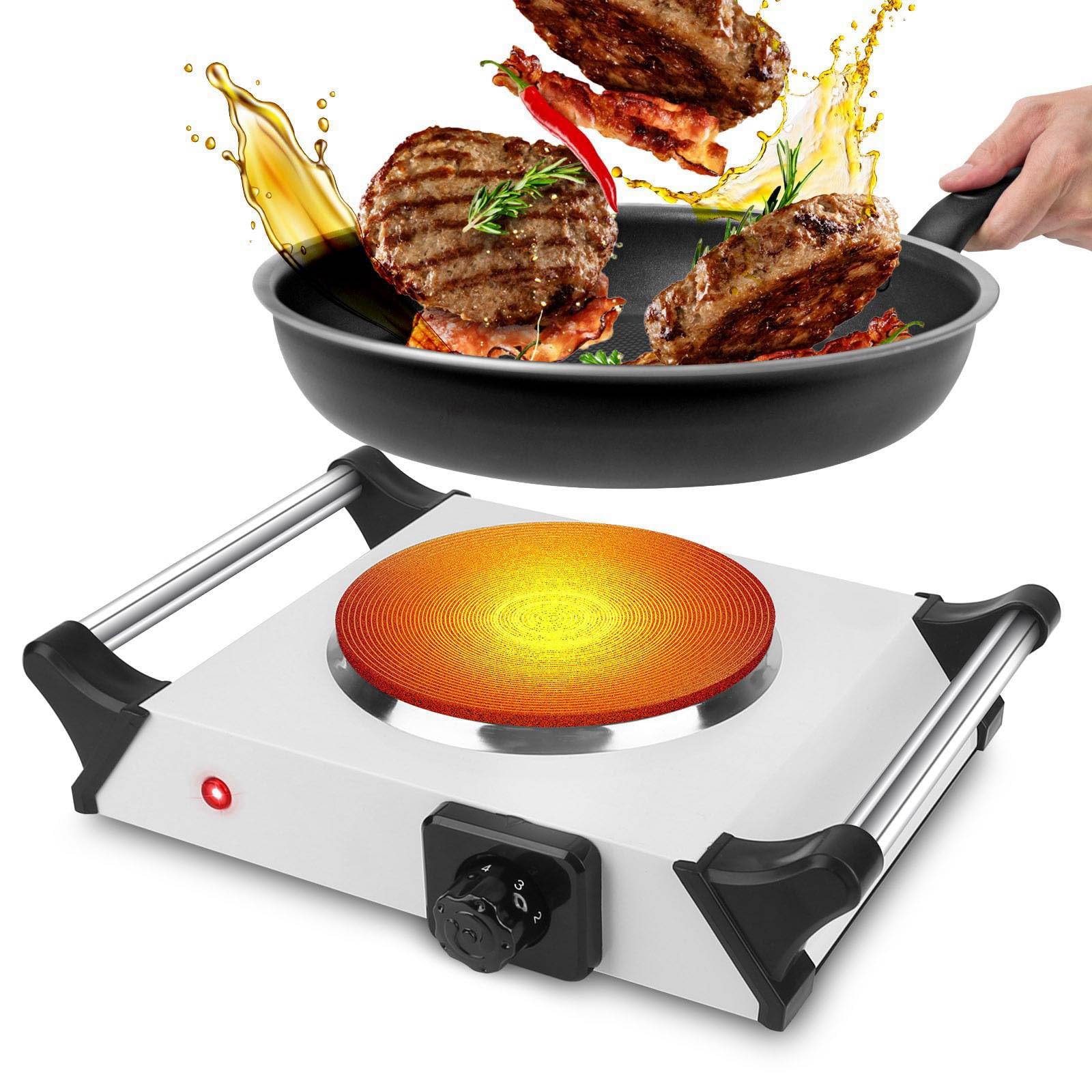 Amazon.com: iMounTEK Portable Hot Plate, Electric Single Burner 1000W ...