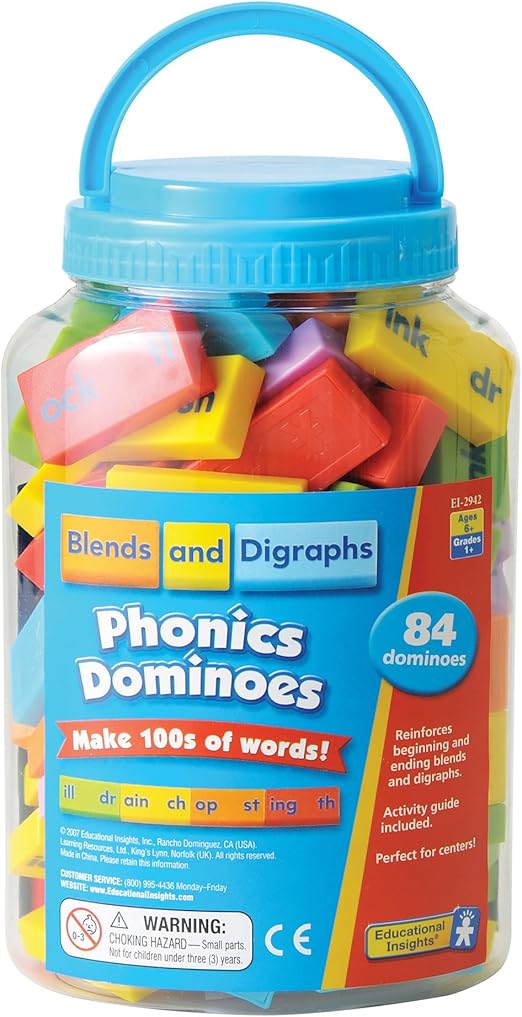 Amazon.com: Educational Insights Phonics Dominoes Blends & Digraphs ...