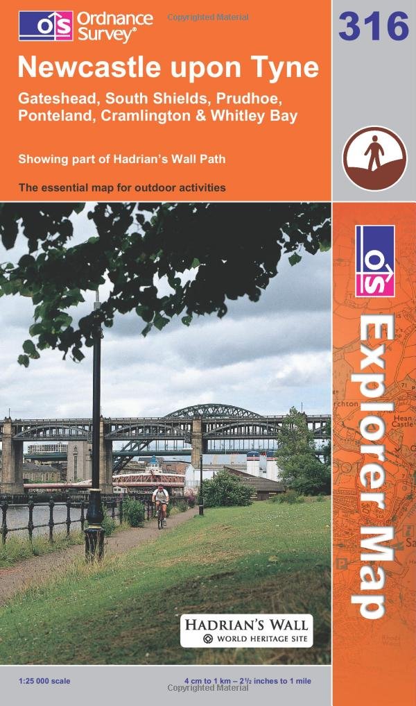 Newcastle Upon Tyne: Sheet 316 (OS Explorer Map) : Ordnance Survey ...