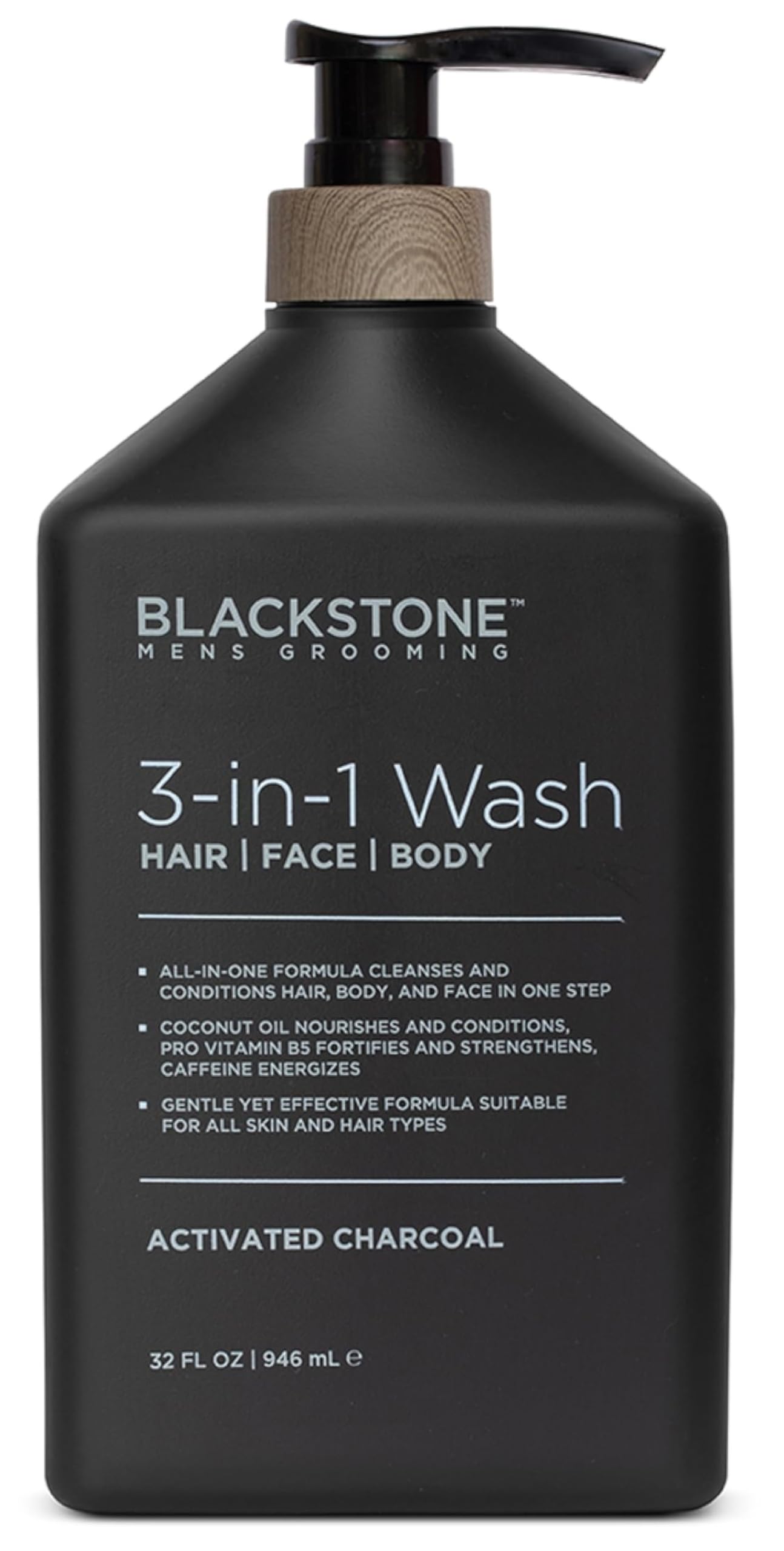 Amazon.com : Blackstone Men's Grooming 3-in-1 Wash for Men with Coconut ...