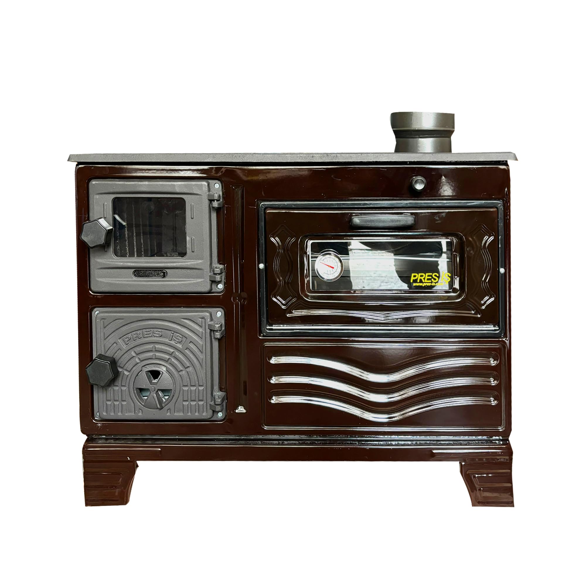 Cast Iron Wood Cook Stove with Oven | Wood Burning Stove Range Stove ...