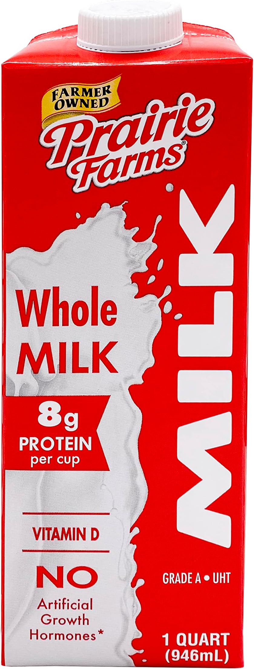 Amazon.com: Prairie Farms Whole Milk, Shelf Stable, Boxed & Ultra ...