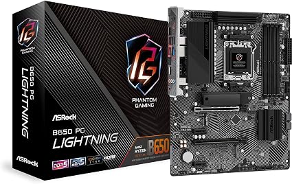 Amazon.com: ASRock B650 PG Lightning AMD AM5 ATX Motherboard, Supports ...