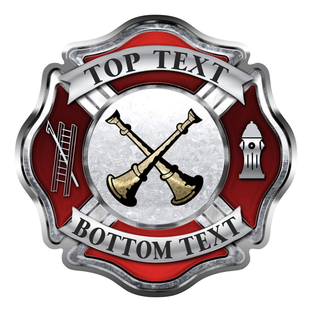 Amazon.com - Custom Firefighter Ranks Sticker (Battalion Chief ...