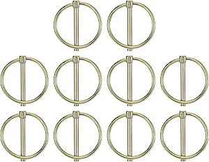 Amazon.com: uxcell 10Pcs 0.18" x 1.57" Tractor Pins Carbon Steel Linch ...