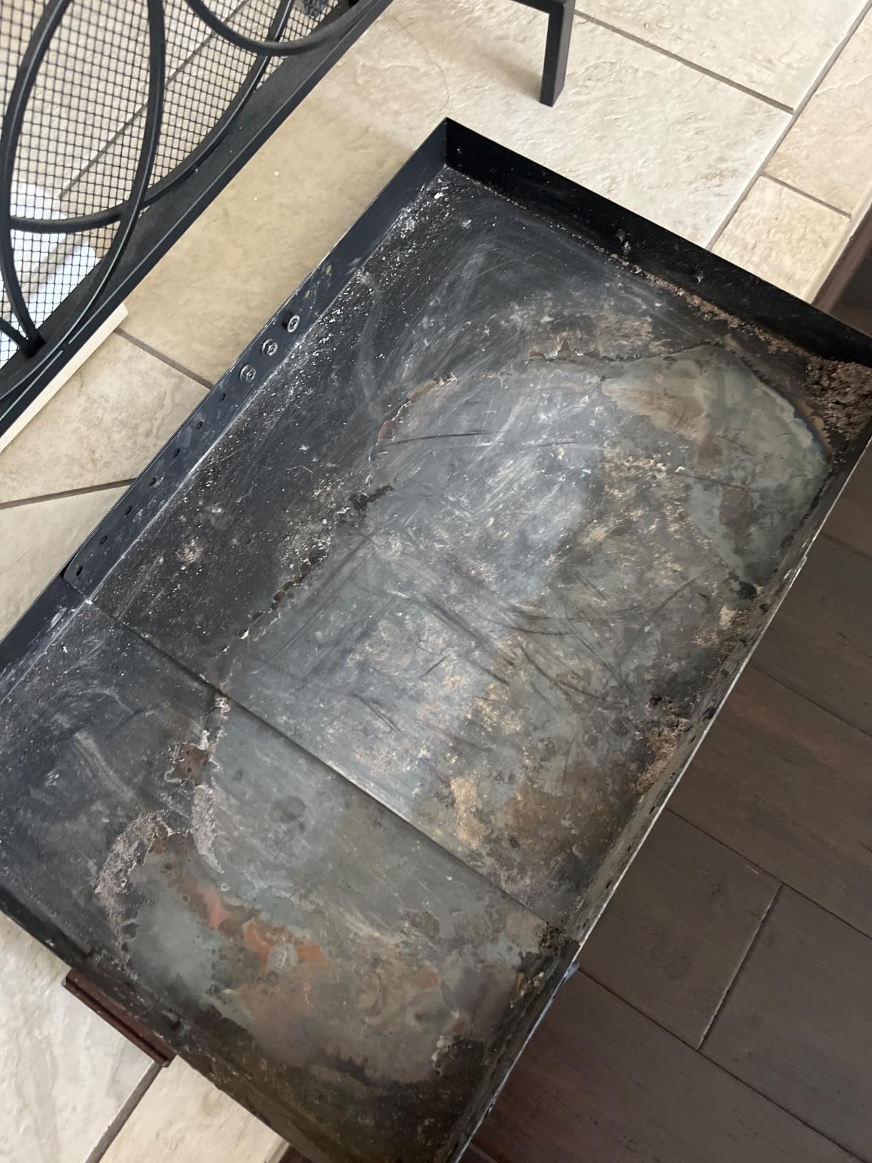 Amazon.com: Mxclimate Fireplace Tray Ash Pan,Adjustable Black Ash Pan ...