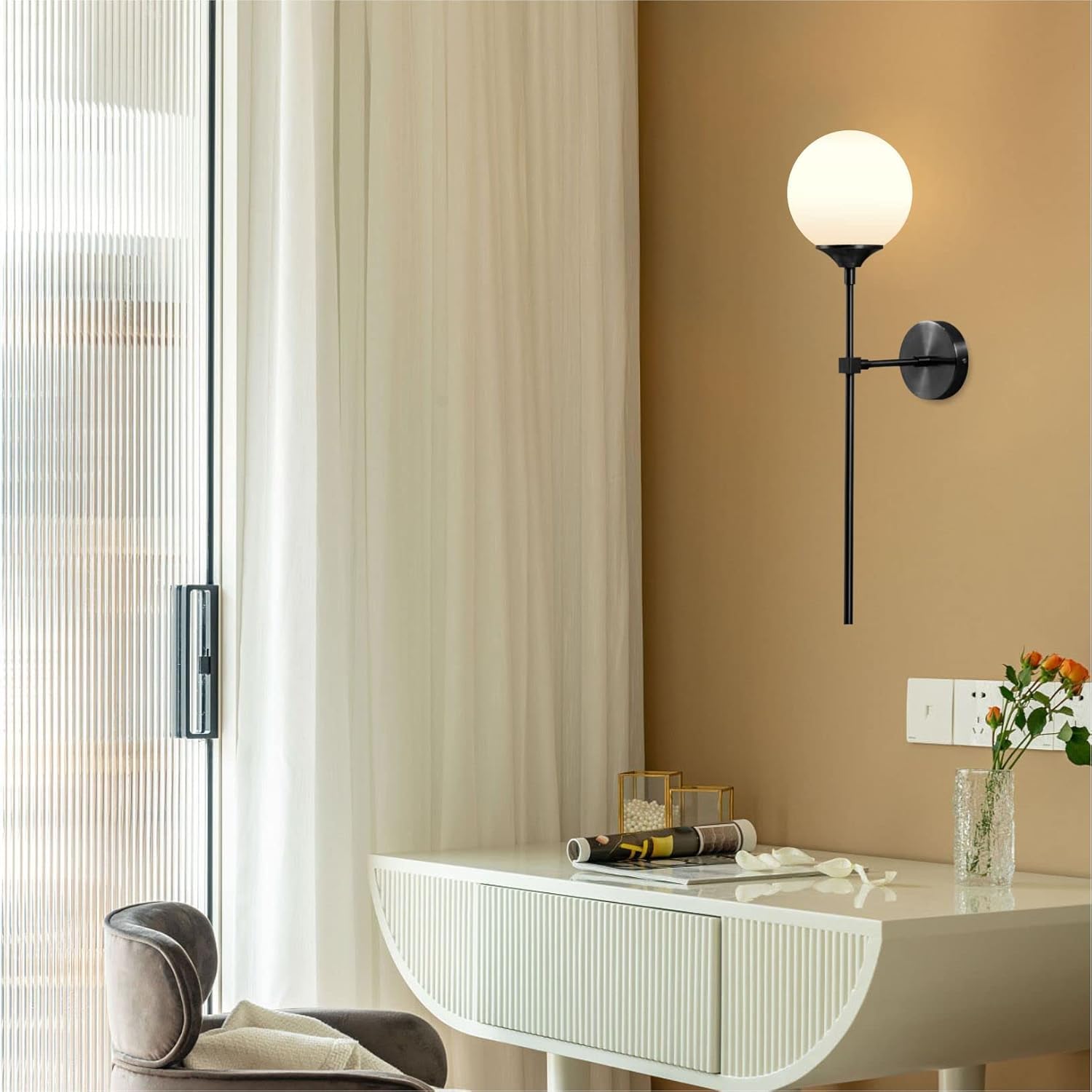 Snapklik.com : Lighting Mid Century Modern Bathroom Wall Light ...