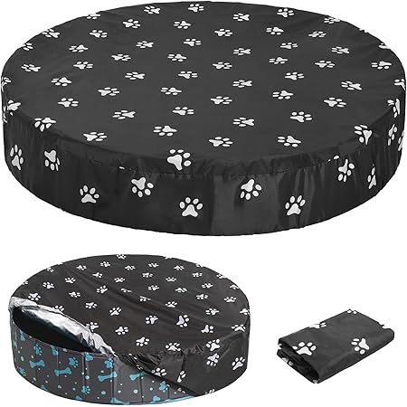 Amazon.com: 63inch Foldable Dog Pet Bath Pool Cover Large Round ...