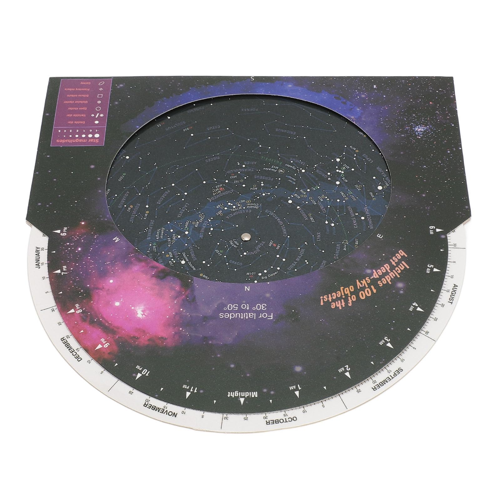 Star Map Guide Cardboard Star Map Rotating Direction Finder Nebulae ...