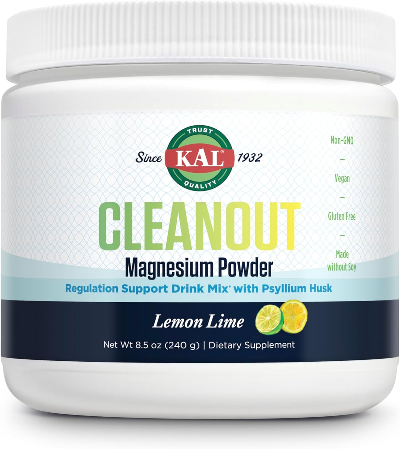 Amazon.com: KAL Cleanout Magnesium Plus Psyllium Husk Powder - Lemon ...