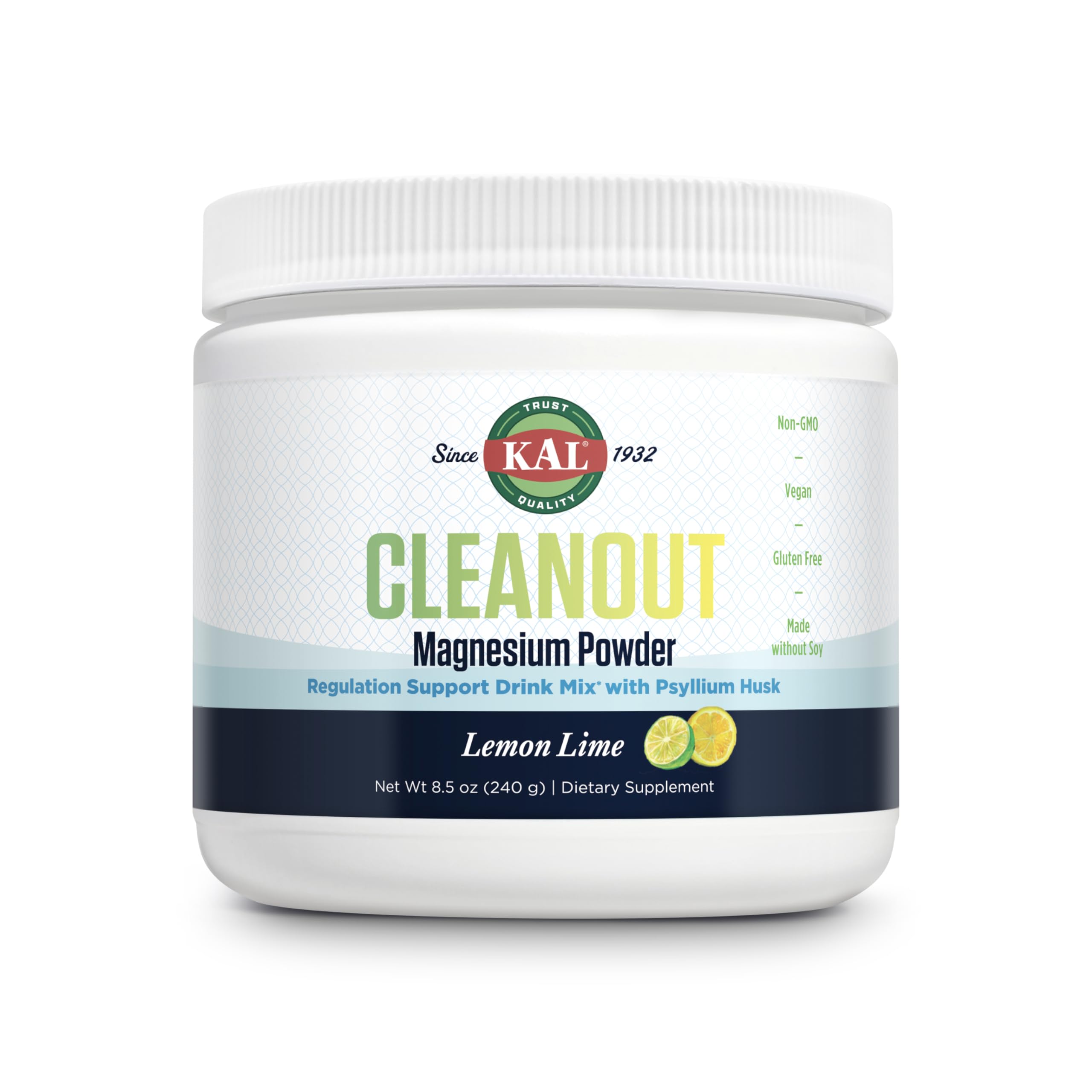 Amazon.com: KAL Cleanout Magnesium Plus Psyllium Husk Powder - Lemon ...