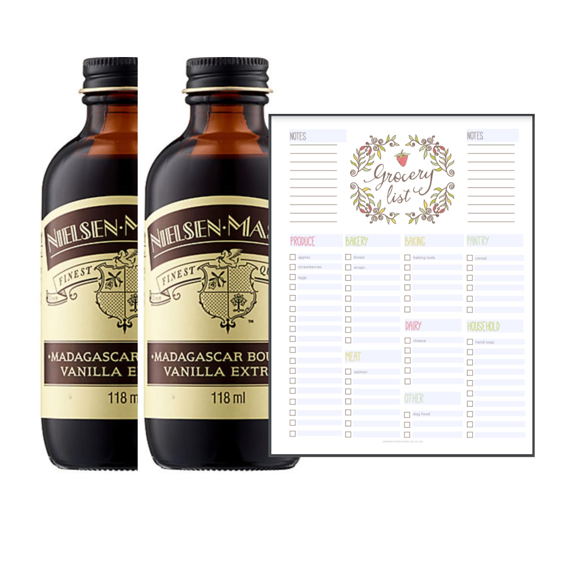 Vanilla Extract Bundle which Contains Nielsen Massey Pure Vanilla ...