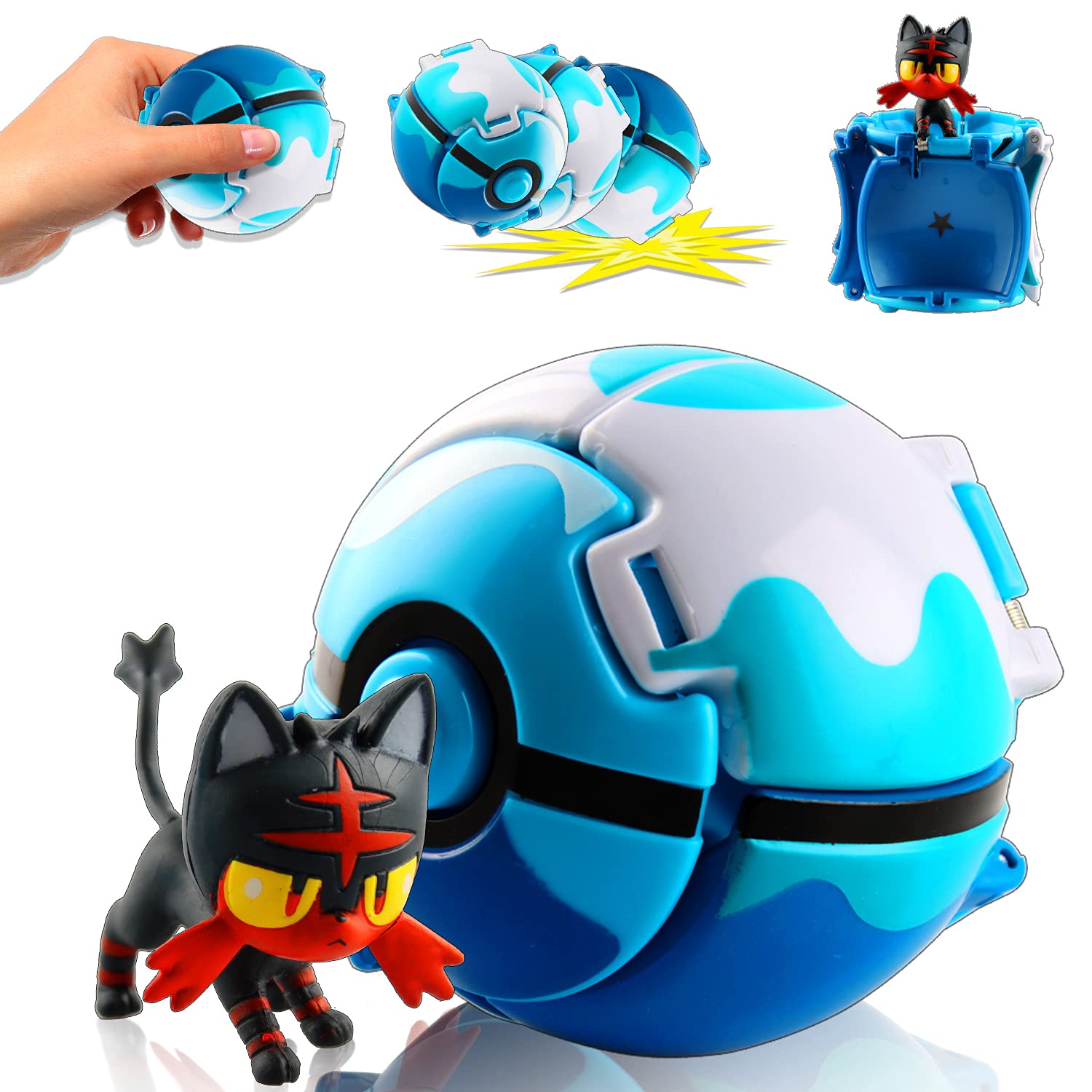 Esportic Throw N Pop Poke Ball With Action Figure Toy | Desertcart PAKISTAN
