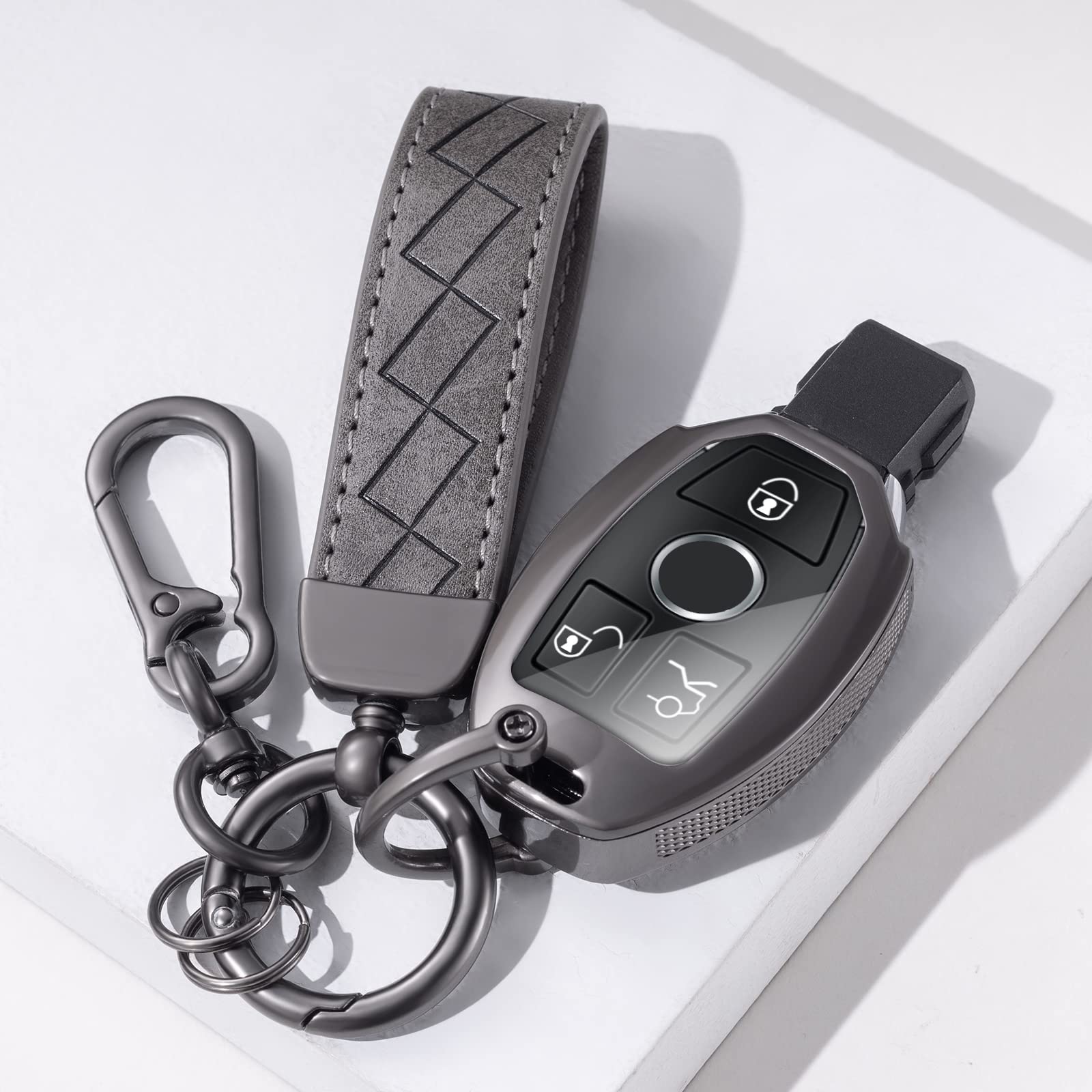 for Mercedes Benz Car Keychain/Car Key Fob Cover Compatible for Bens A ...