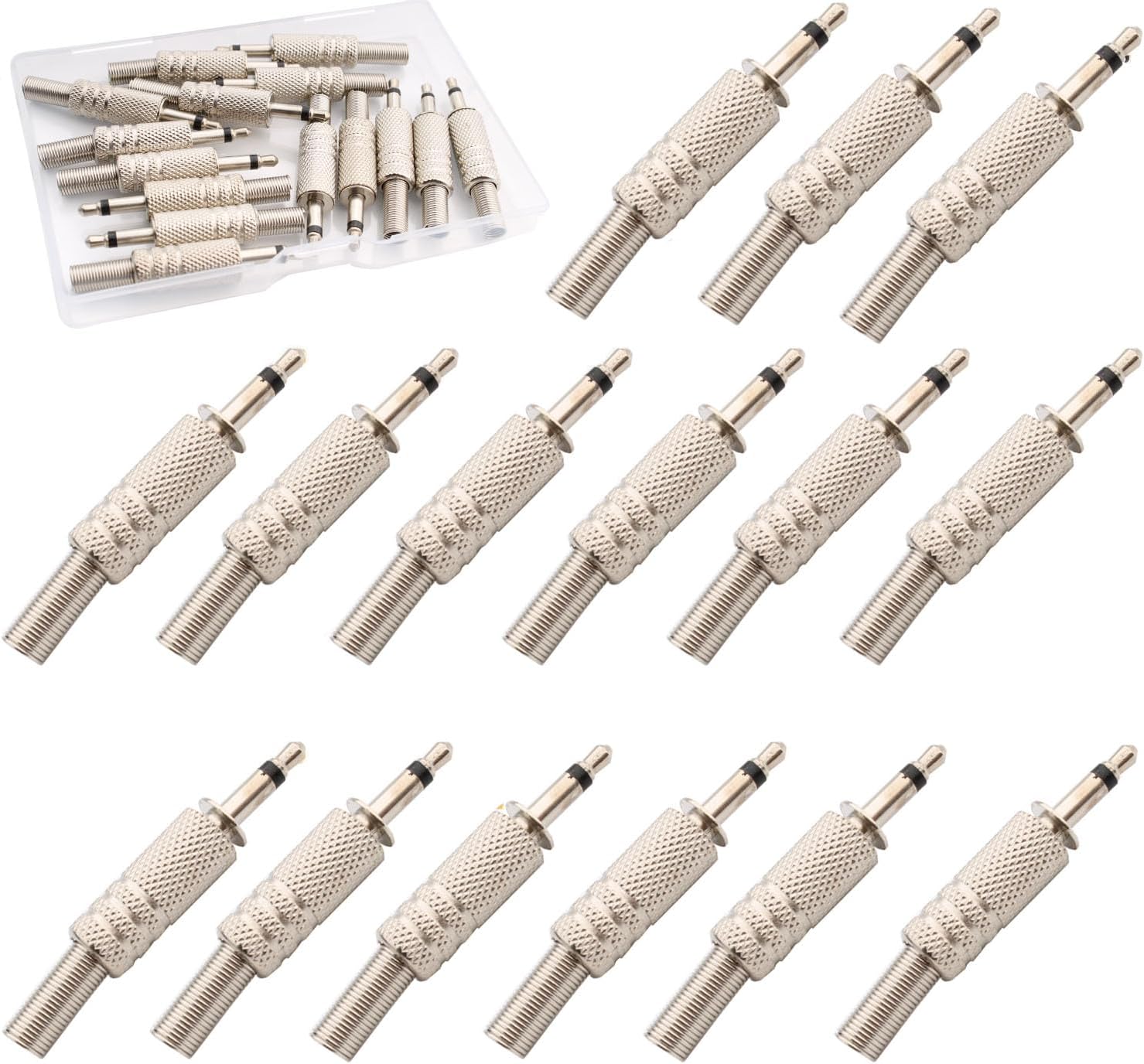 CABLEPELADO Audio-Klinkenstecker Mono männlich, TS-Stecker, 3,5-mm-Mono ...