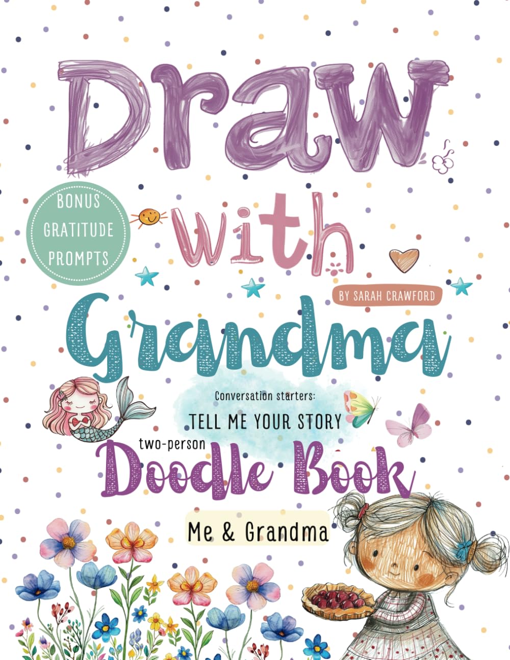 Amazon.com: Draw with Grandma: Two Person Doodle Book, Over 100 Drawing ...