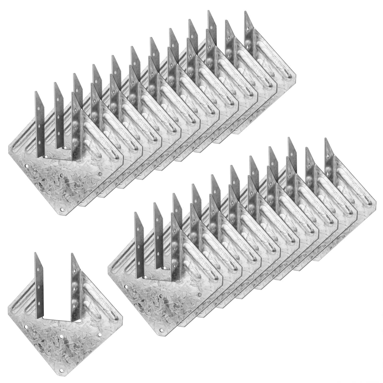 Amazon.com: 20 Pcs Hurricane Tie Clip,18 Gauge Galvanized Steel Joist ...