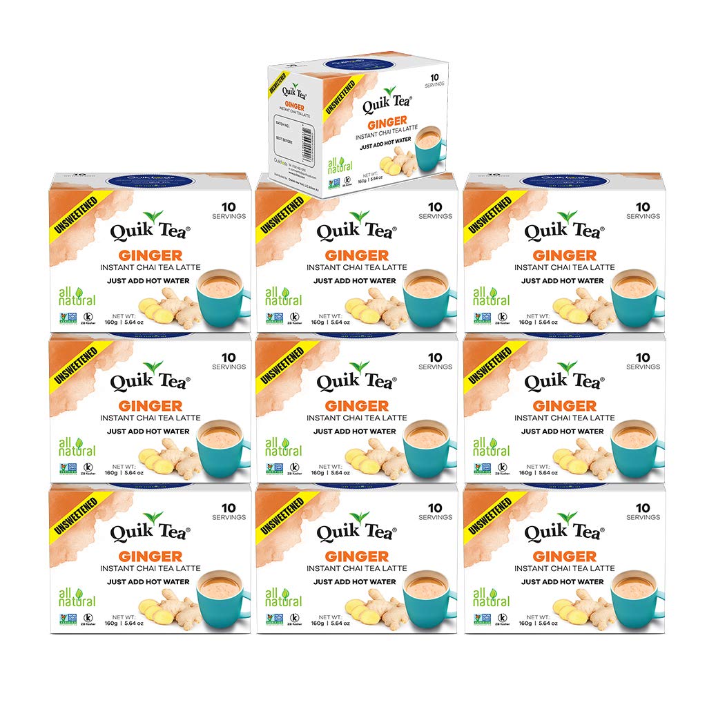 Amazon.com : QuikTea Chai Tea Latte - Ginger Chai Tea Latte Pouches ...
