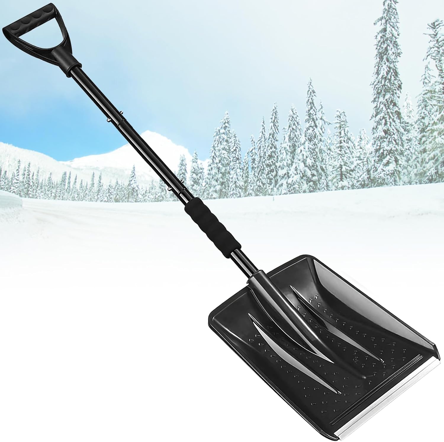 Amazon.com : Ergonomic Snow Shovel -Portable Shovel with Large Capacity ...